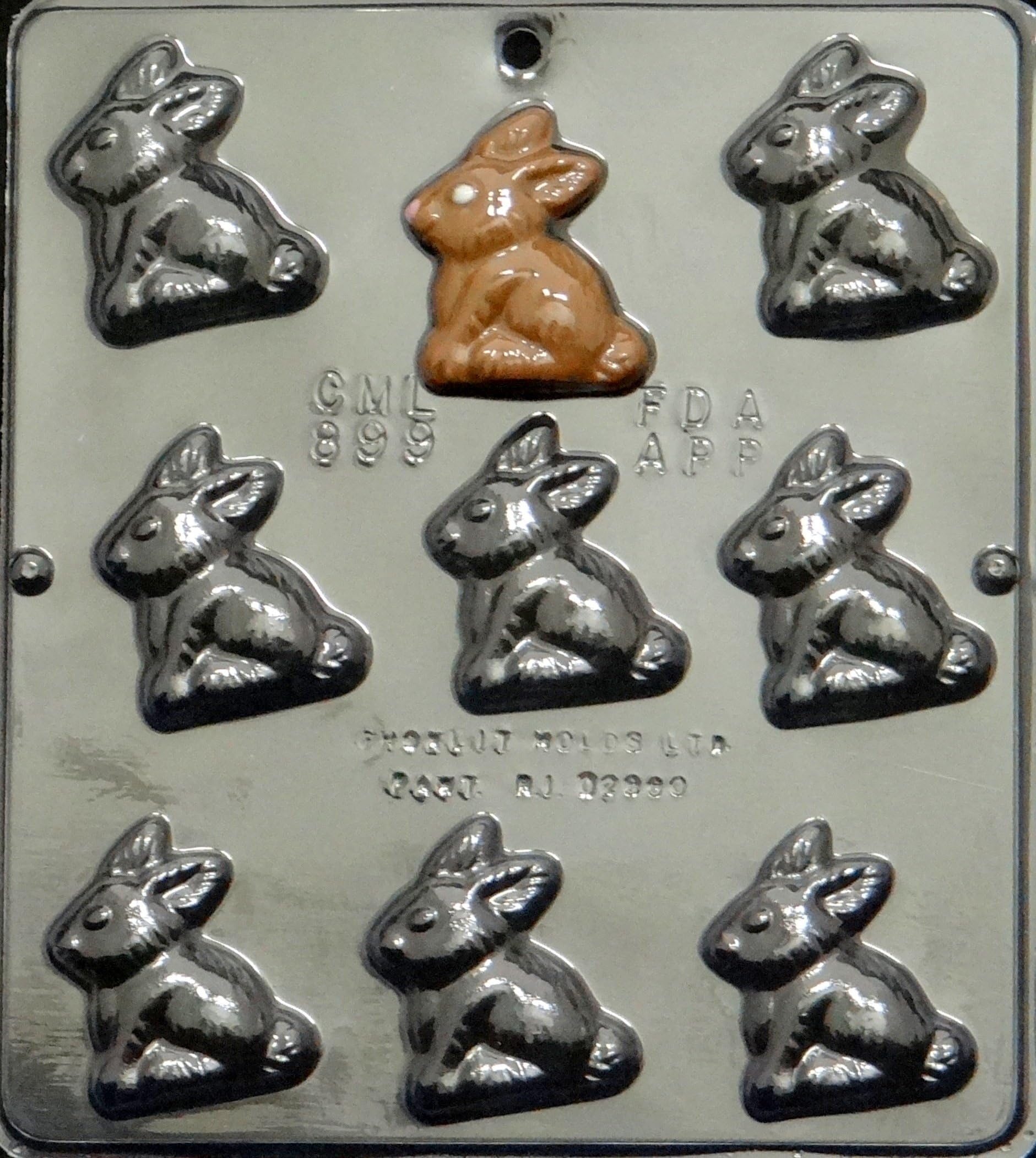 Amazon.com: Candy Island Bite Size Bunny Chocolate Mold 432 ...