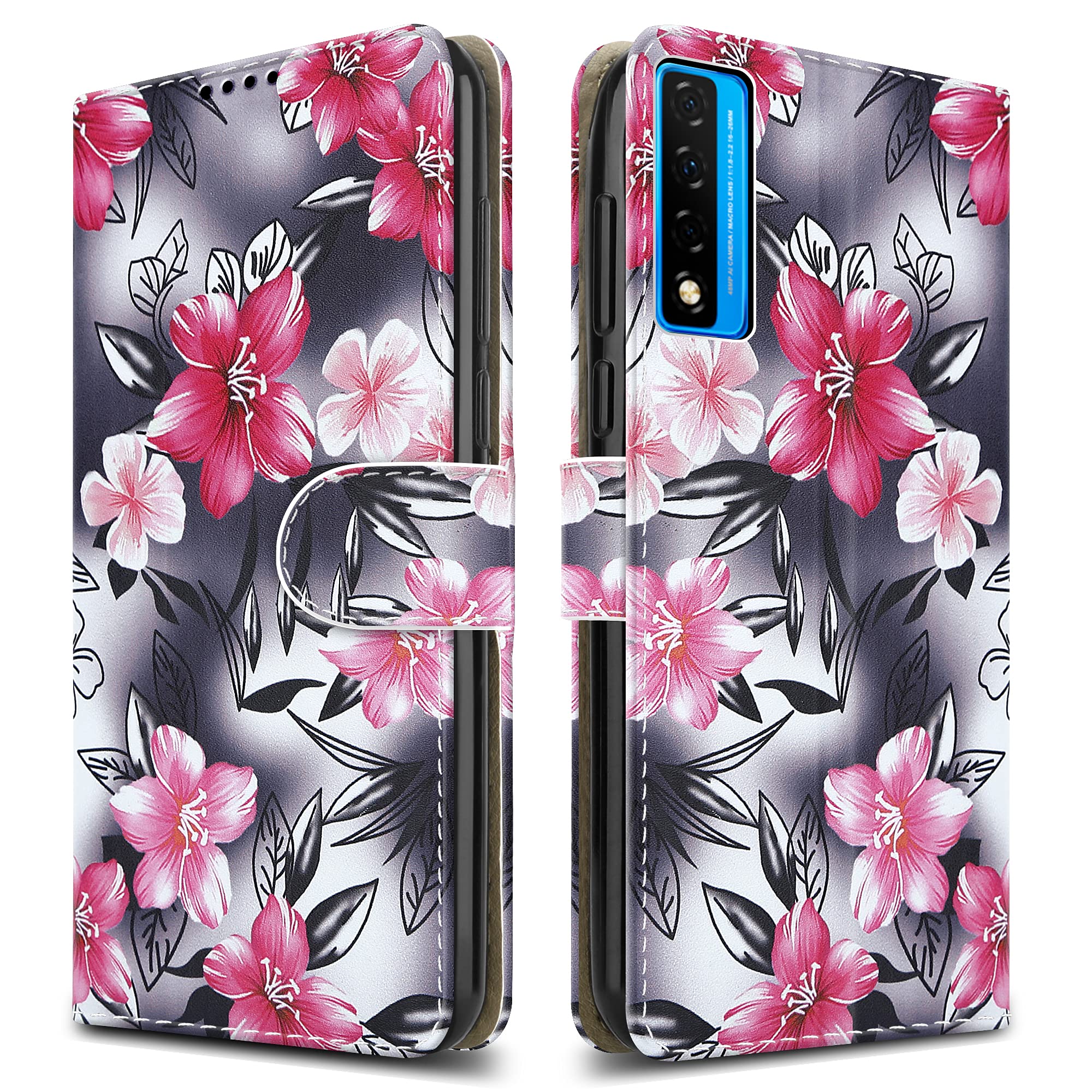 For TCL 305 306 403 405 40 SE 40R Case Leather Wallet Phone Cover ...