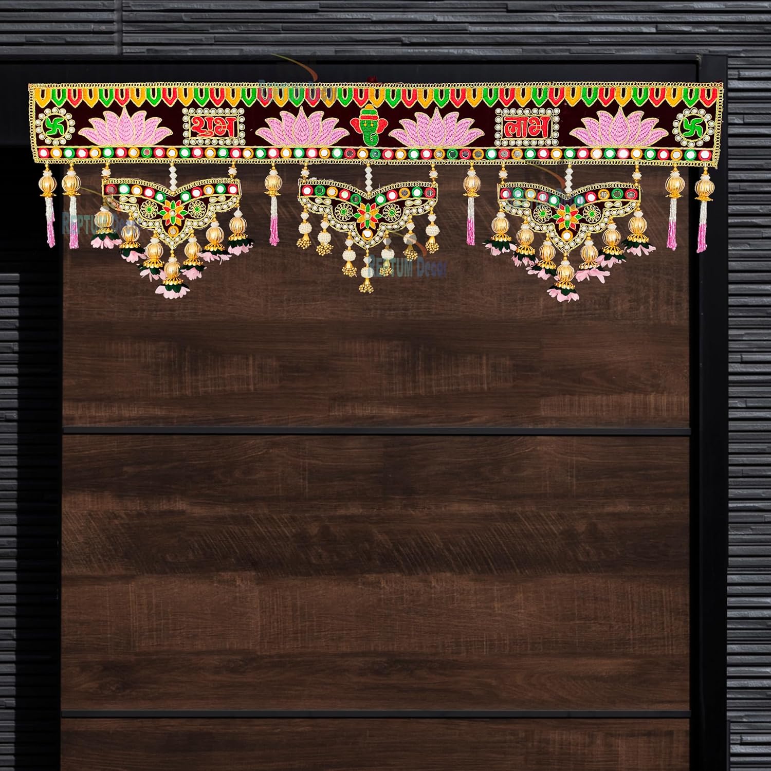 REPTUM DECOR Lotus PATTA with SHUBH LABH TORAN BHANDHANWAR for Door ...