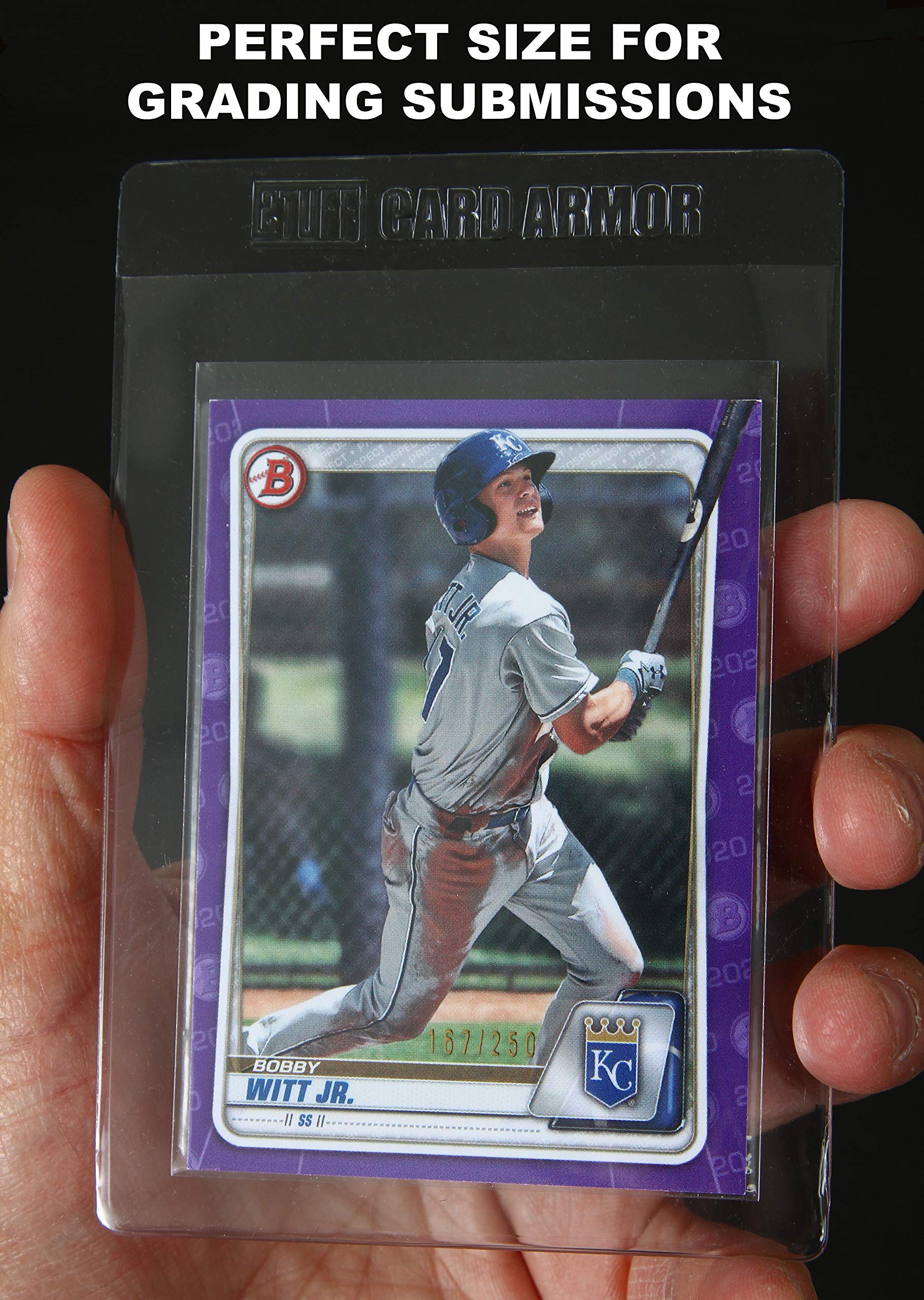 Buy 2TUFF Card Armor Semi Rigid Card Sleeves 100 pack with 100 Penny ...