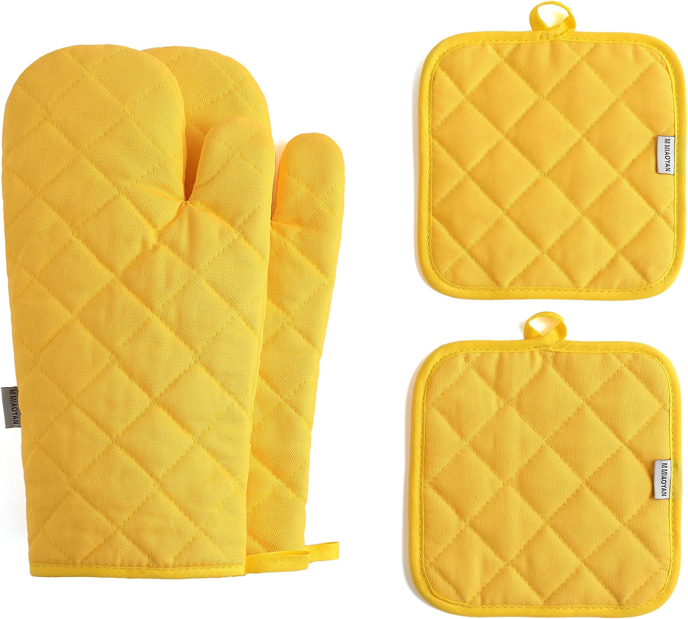Amazon.com: Dandat 16 Pairs Oven Mitts Heat Resistant Kitchen Oven ...