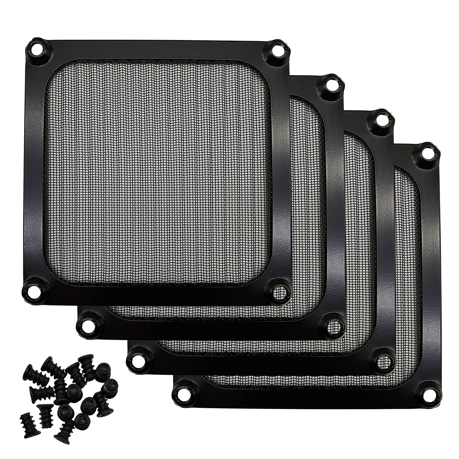 Amazon.com: 90mm 92mm Computer Fan Filter Grills with Screws, Aluminum ...