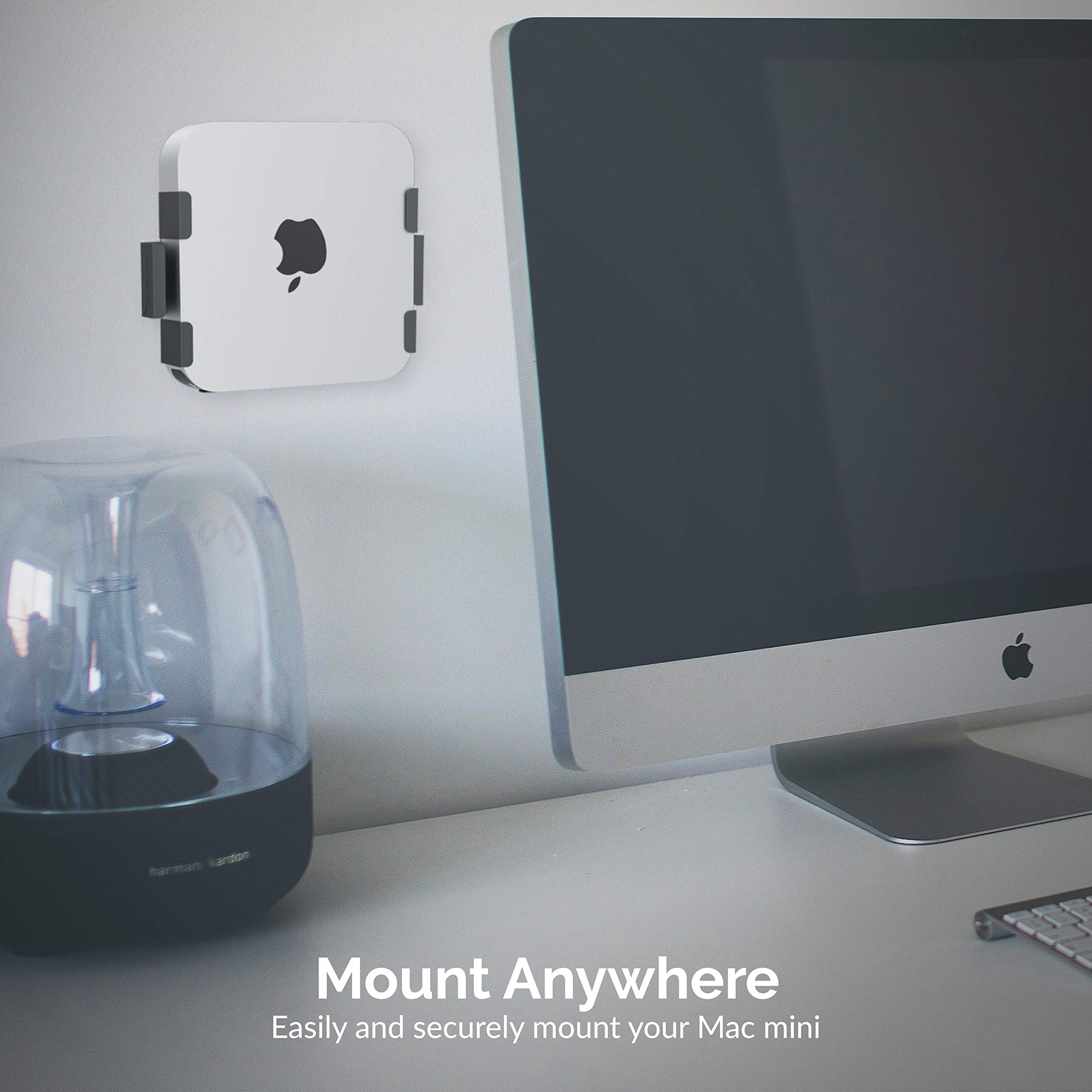SABRENT Mac Mini VESA Mount / Wall Mount / Under Desk Mount [Black] (BK ...