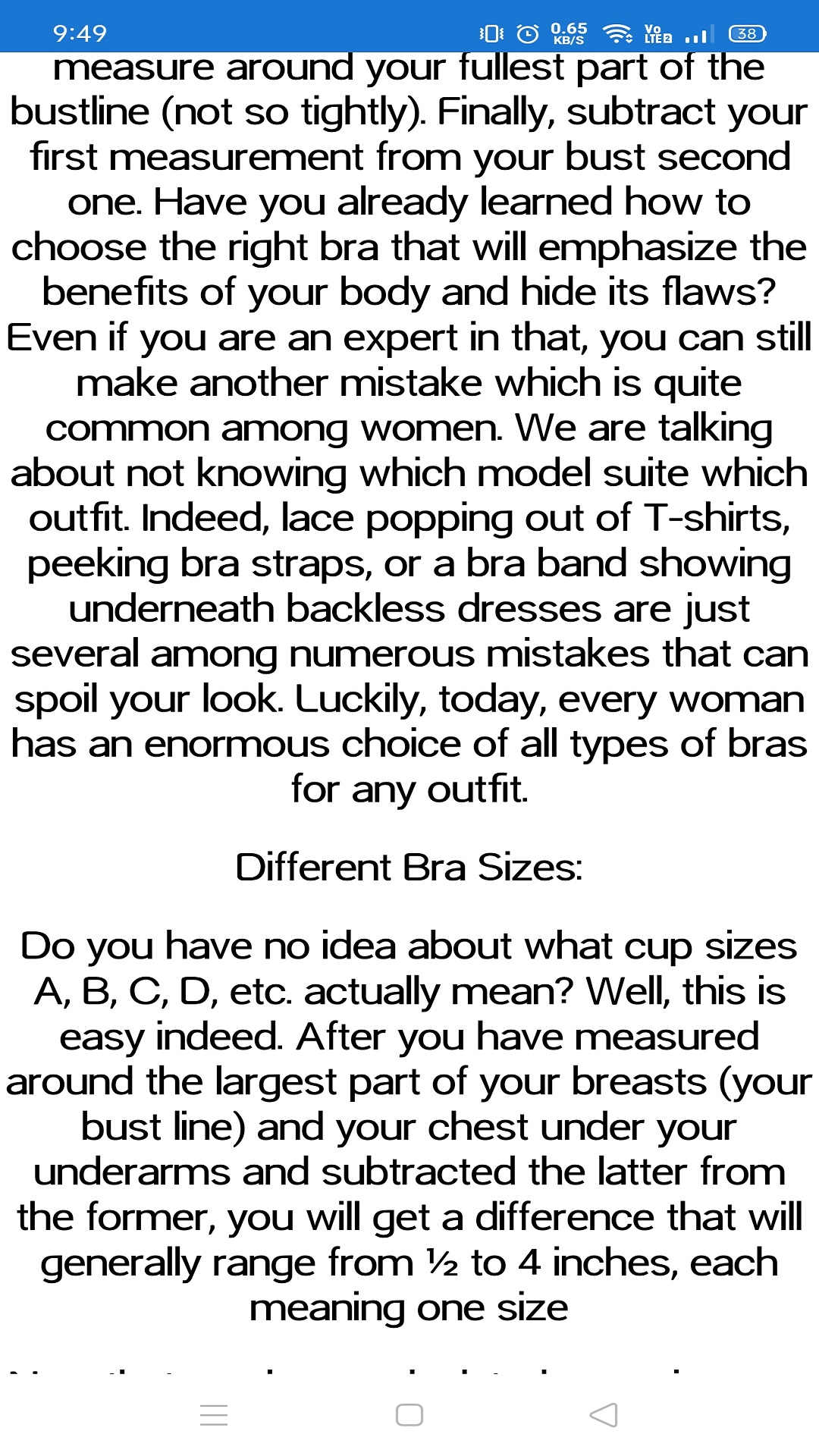 Finding A Perfect Bra Panty Set - App on Amazon Appstore