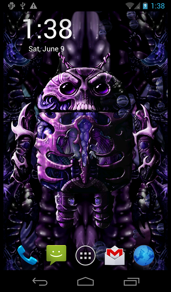 Biomechanical Droid Live Wallpaper - App on Amazon Appstore