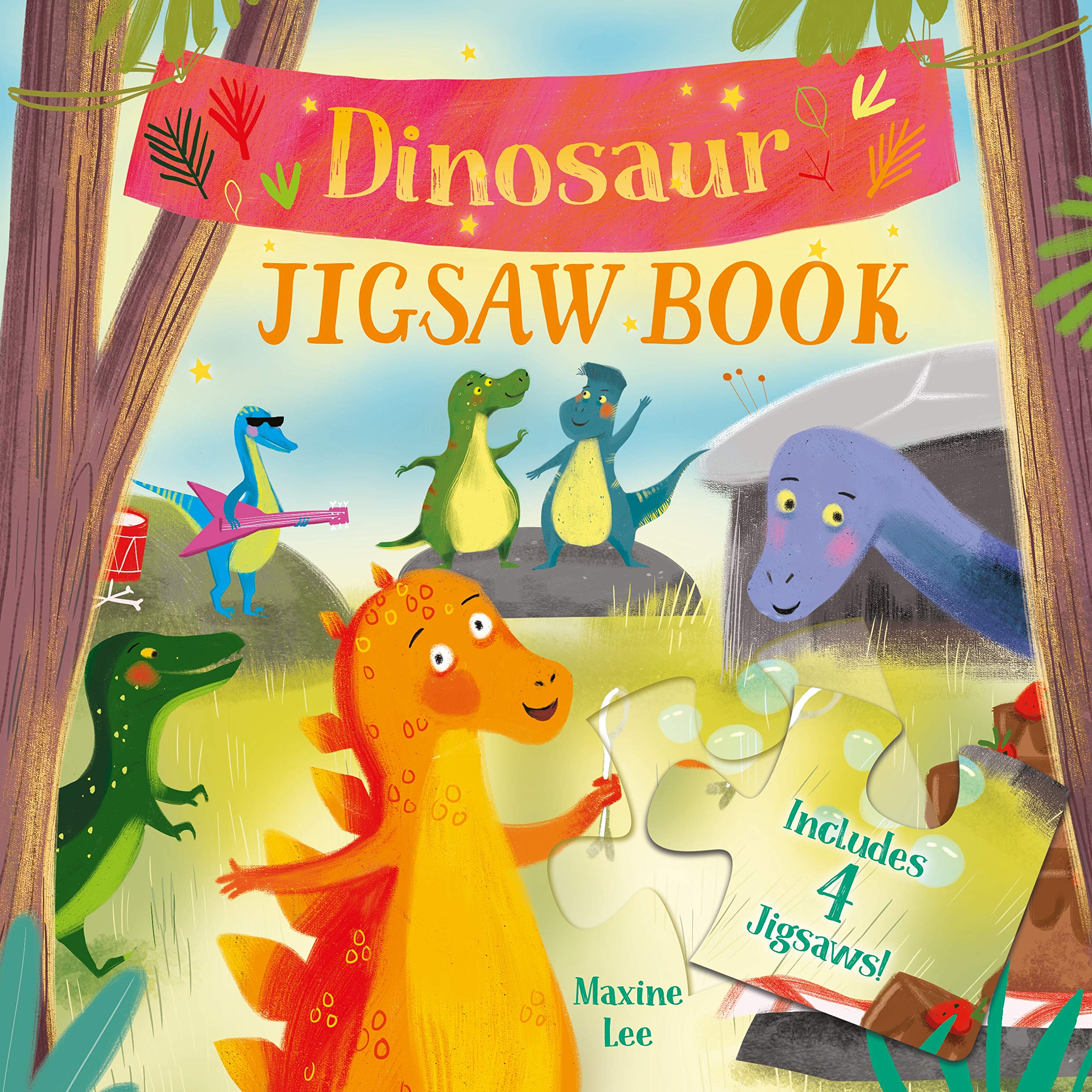 Dinosaur Jigsaw Book: Includes 4 Jigsaws!: Regan, Lisa, Lee, Maxine ...