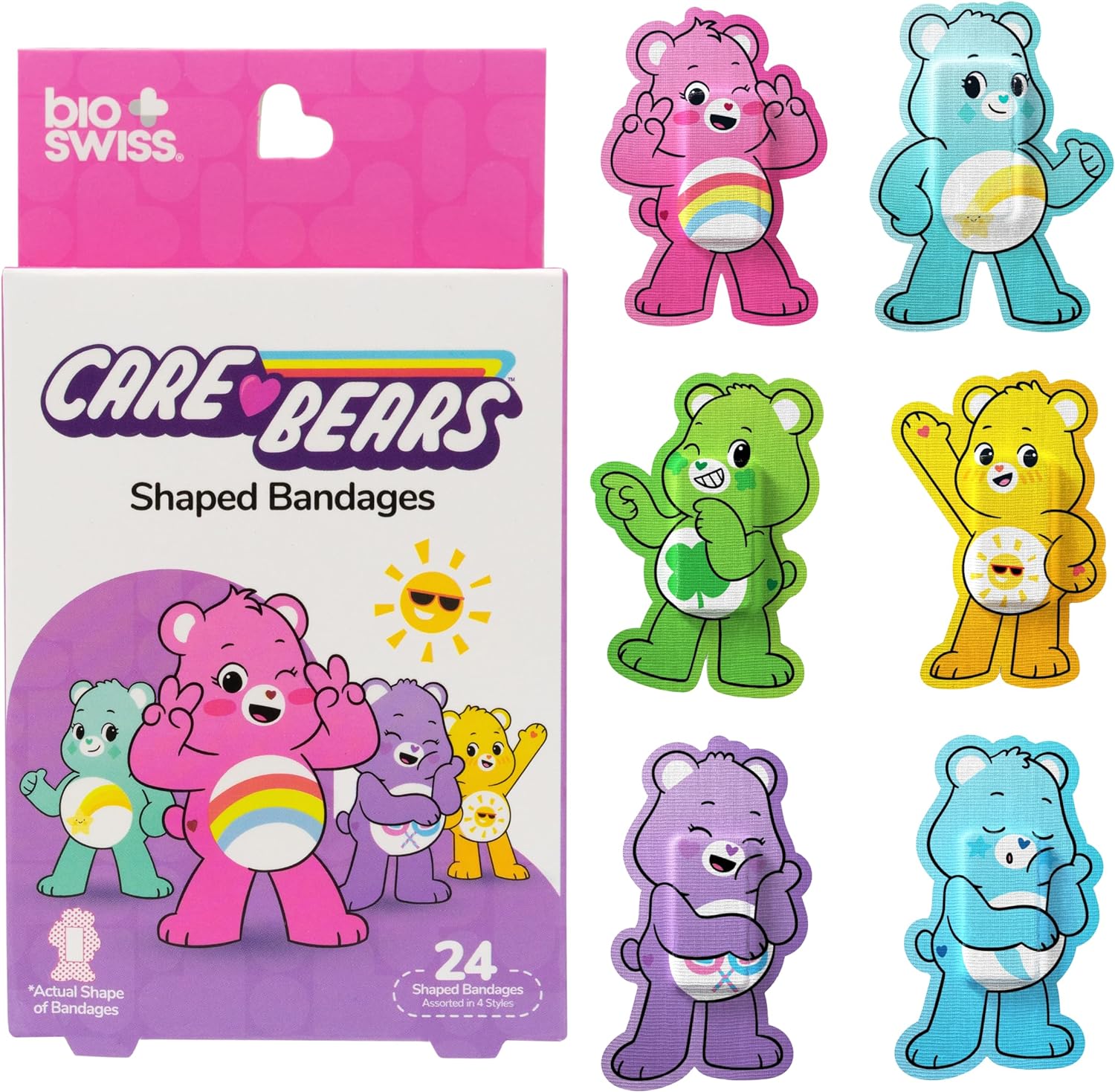 Amazon.com: BioSwiss Care Bears Bandages, Unlock The Magic Care Bear ...
