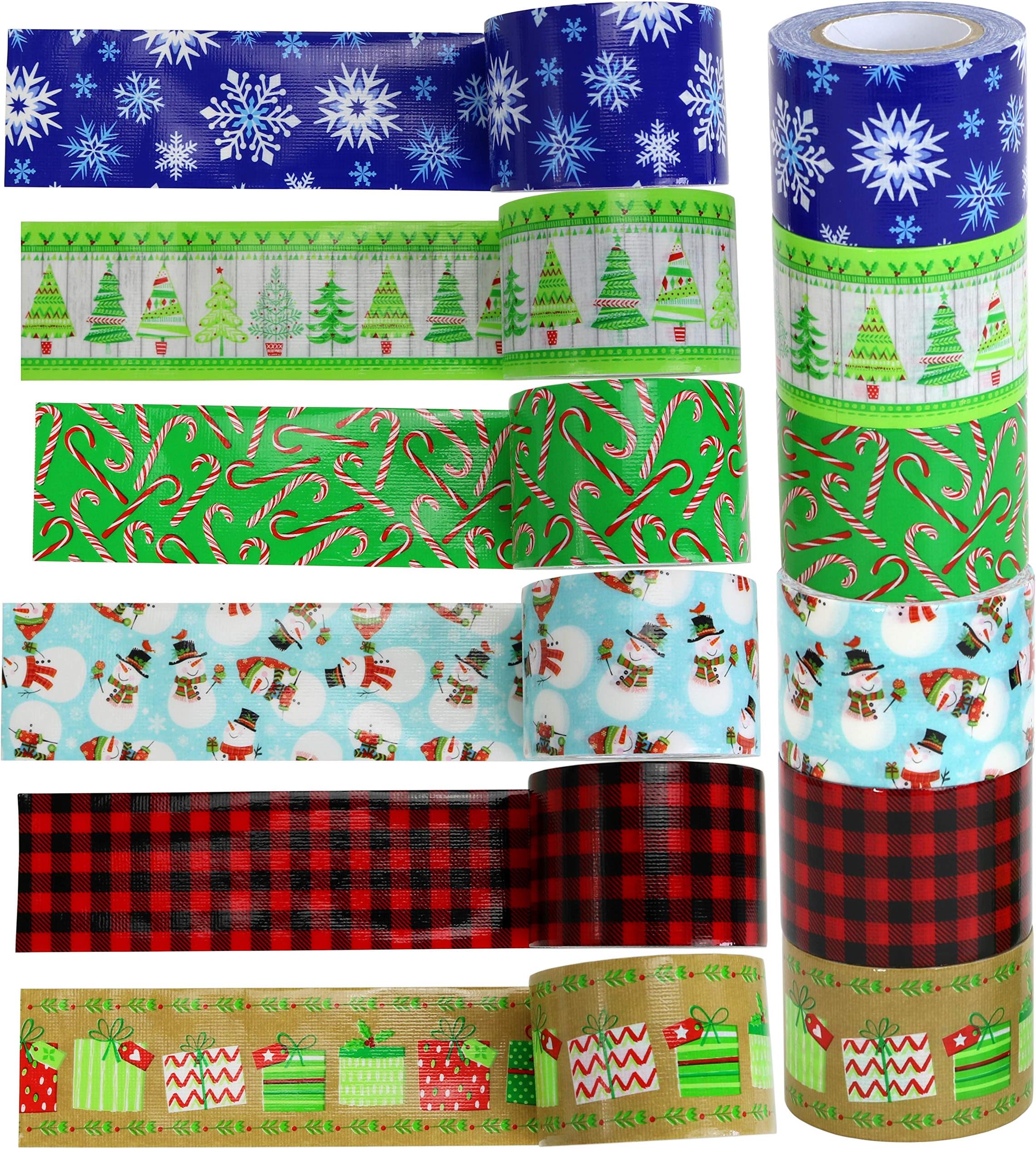 Amazon.com: Happy Holidays Wave Text Decorative Packing Tape Cute ...