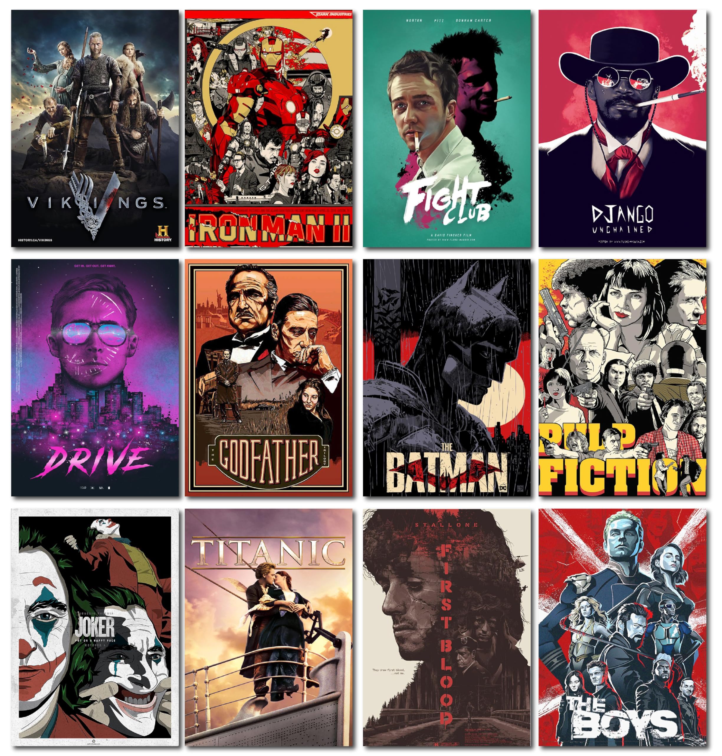 Movie Poster Collage Poster Collage Of Hollywood 2 Wood Print By