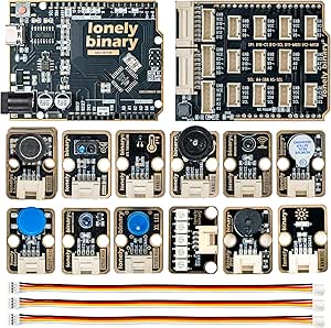 Lonely Binary TinkerBlock Uno R3 Starter Kit Compatible with Arduino UNO R3 ATmega328P ...