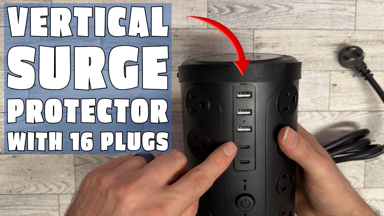 Watch Vertical intelligent Socket with 16 plugs and 5 USBs on Amazon Live