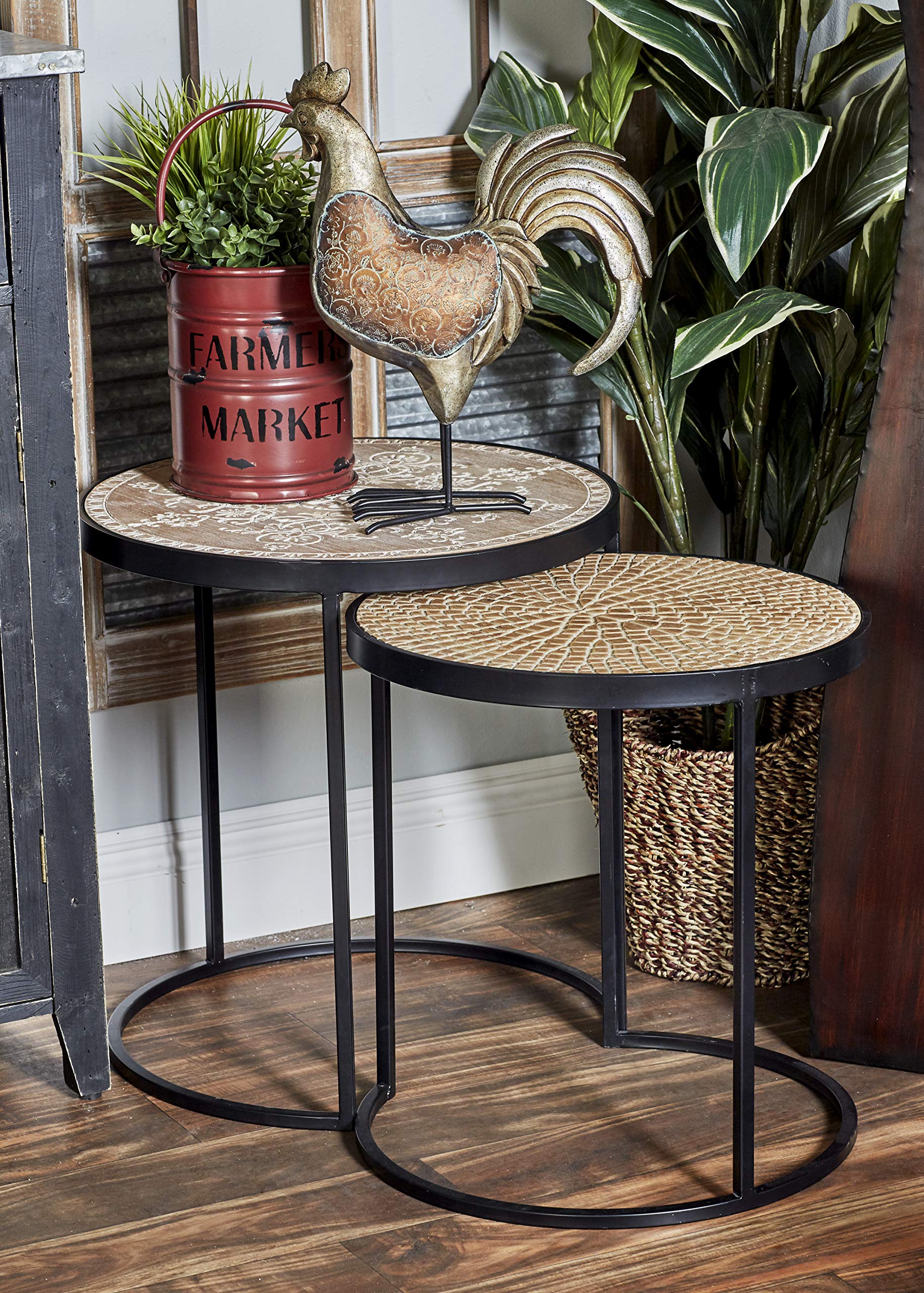 Gold Aluminium Mild Steel Nesting Table Set Design By Logam, 57% OFF