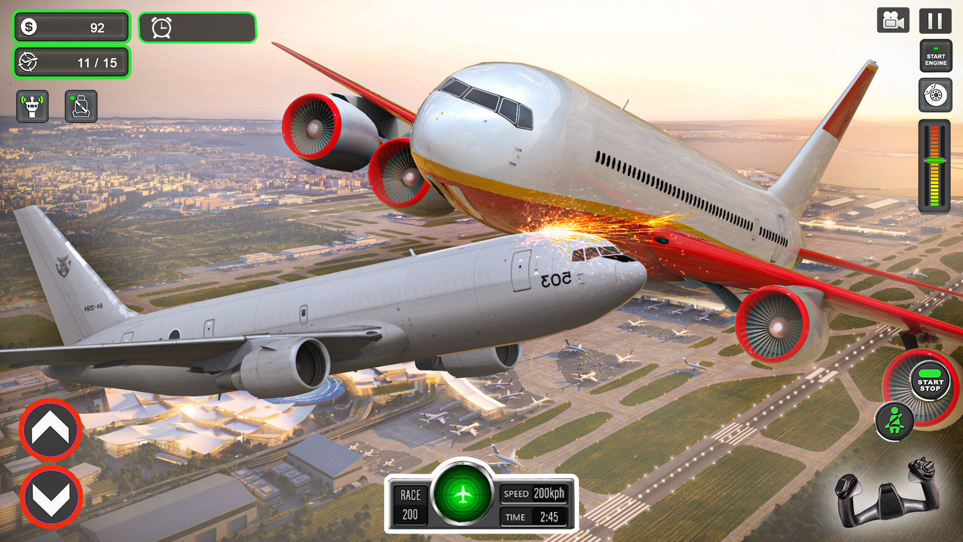 Airplane Flight Pilot Plane Simulator Cargo Transporter game - Car ...