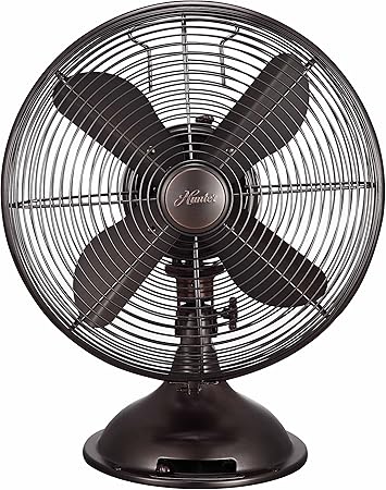 Amazon.com: Hunter All-Metal 12" Retro Table Fan, Onyx Copper by Good ...