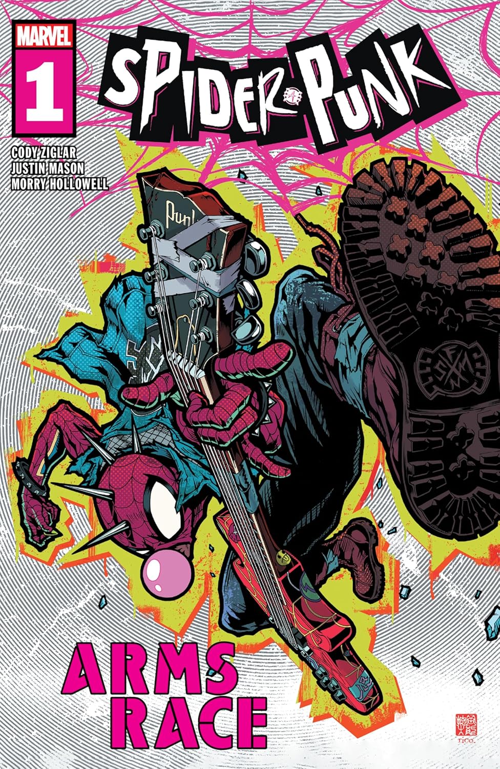 Amazon.com: Spider-Punk: Arms Race (2024) #1 (of 4) eBook : Ziglar, Cody, Okazaki, Takashi ...