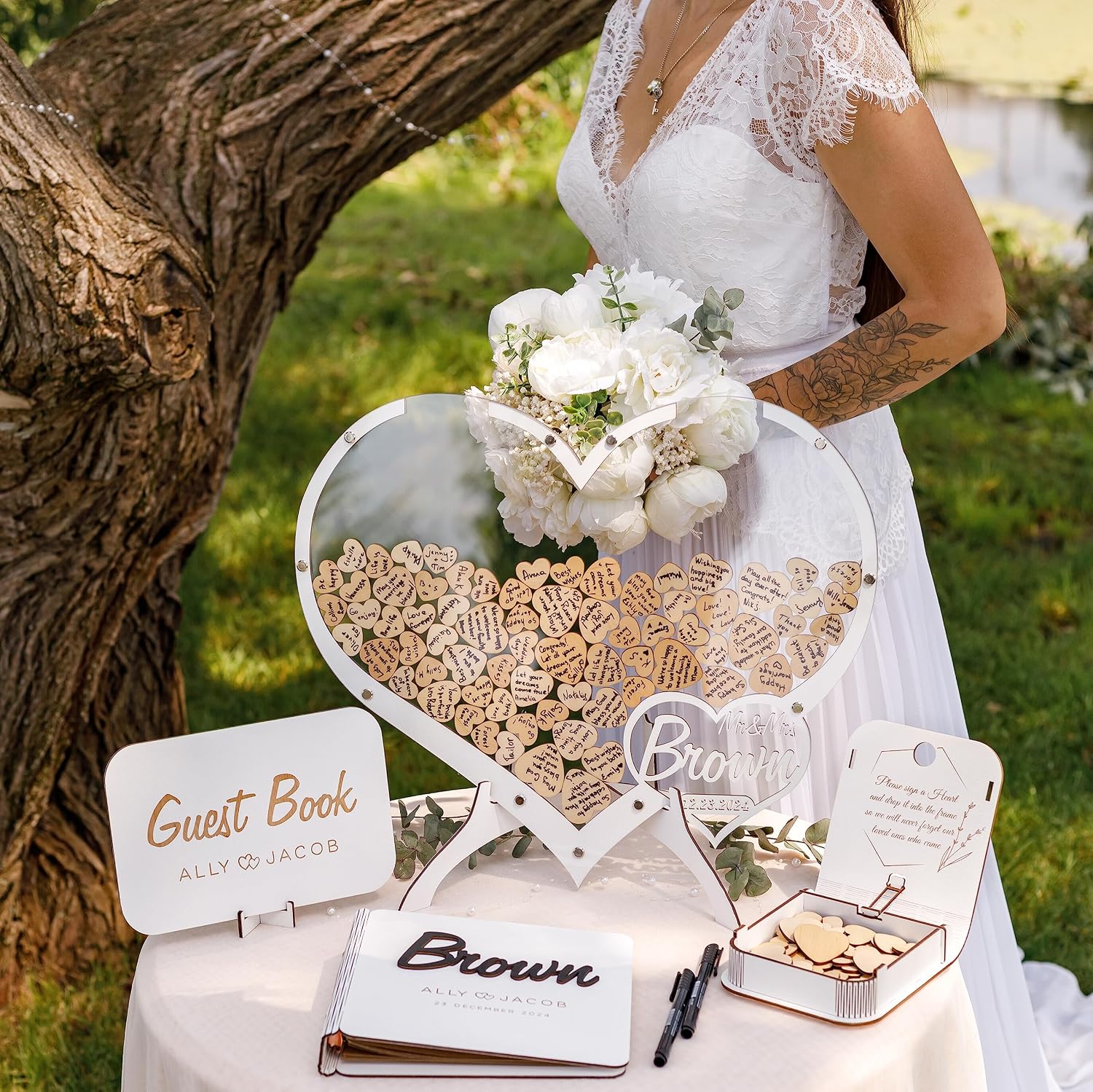 Amazon.com: Personalized Wedding Guest Book Alternative - Wedding ...