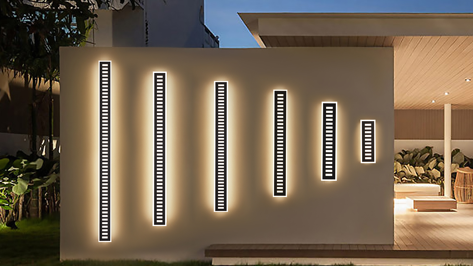 Key West Outdoor Wall Light VIANIS 2 Packs Black Gold Outdoor Lights,