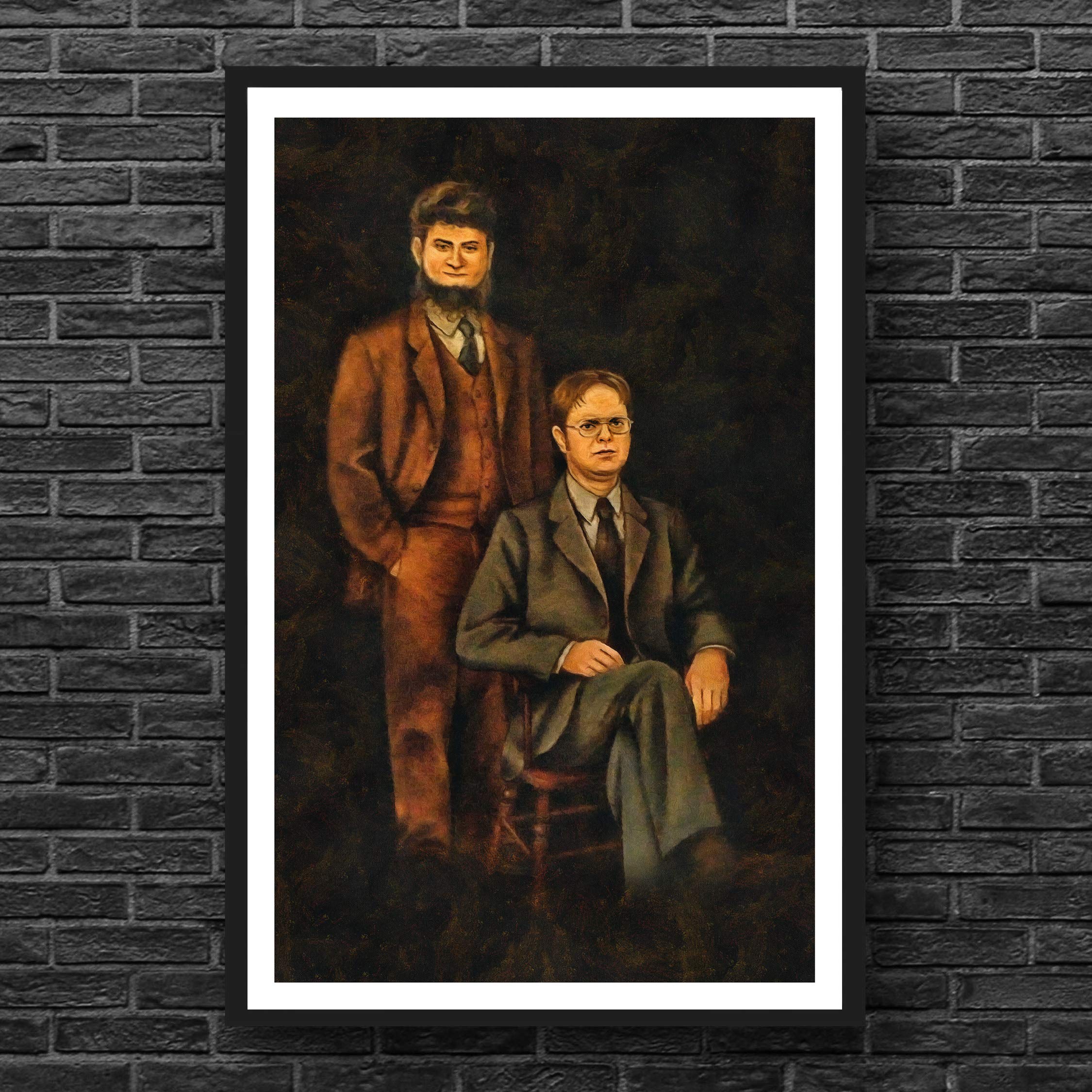Dwight Schrute Mose Schrute Portrait The Office Poster Decor Dunder ...