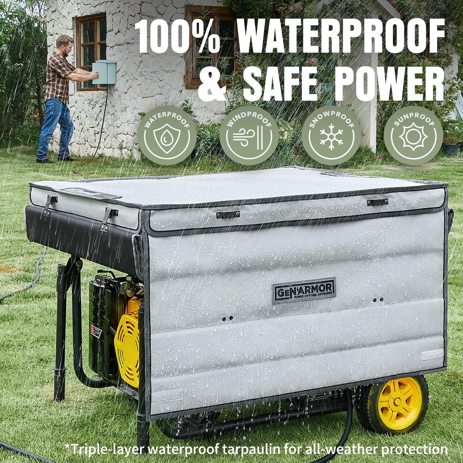 Outdoor Generator Shelter Standby Generator Outdoor Power Equipment.