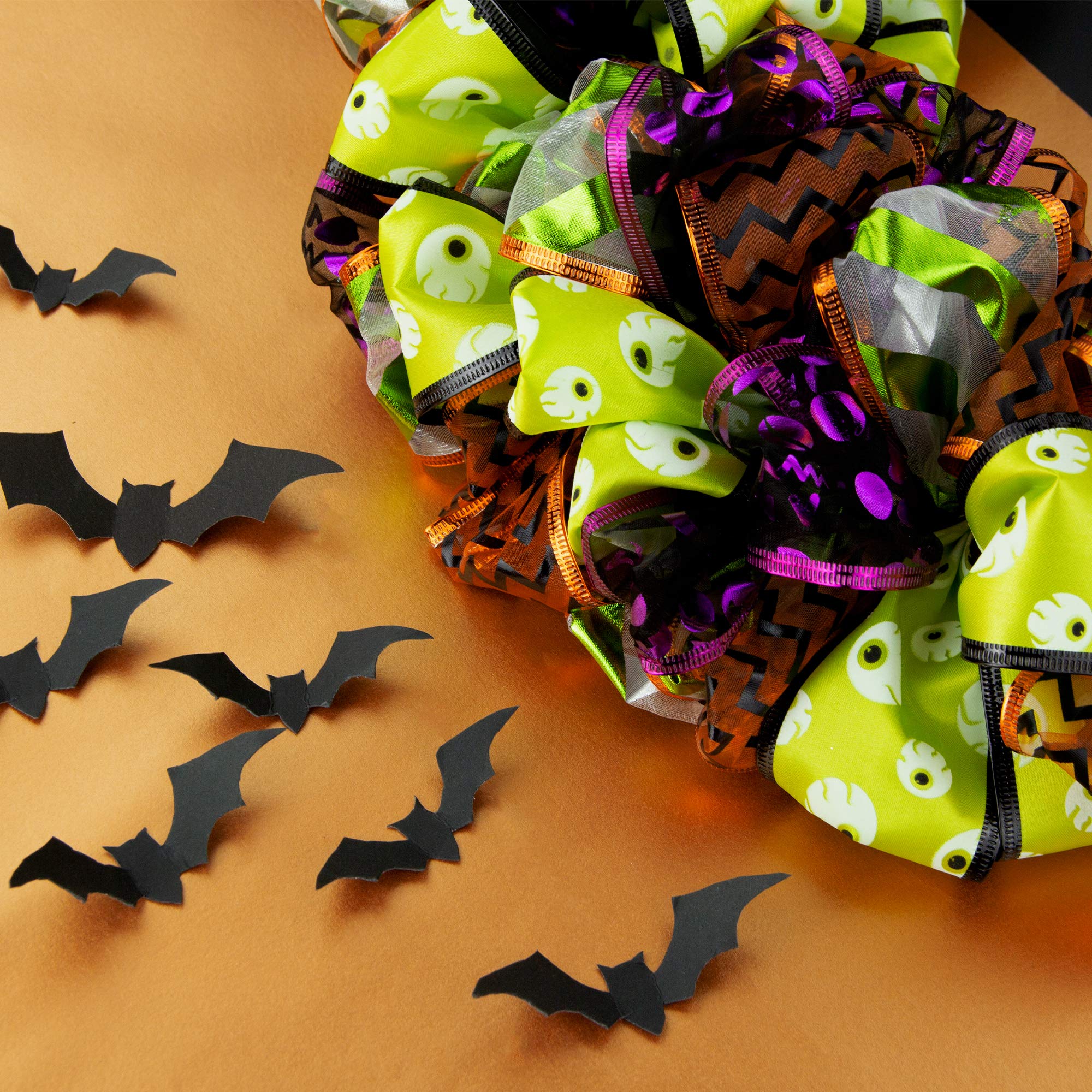 Snapklik.com : VATIN Halloween Ribbon Wired, Assorted Swirl Sheer ...