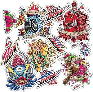 Amazon.com: Desert Cactus Mountain Dew Sticker Mt Dew Vinyl Decal ...
