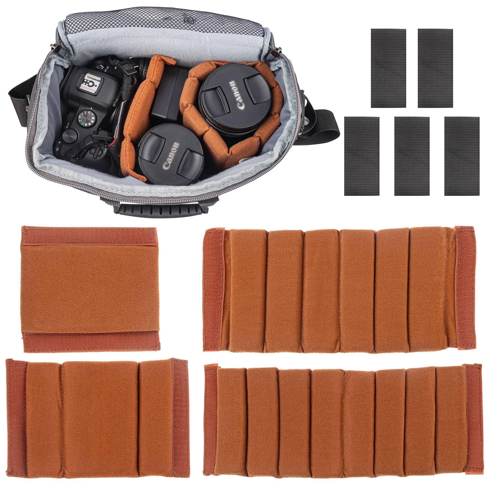 Amazon.com : Framendino, 4 Pack Camera Bag Case Insert Partition ...