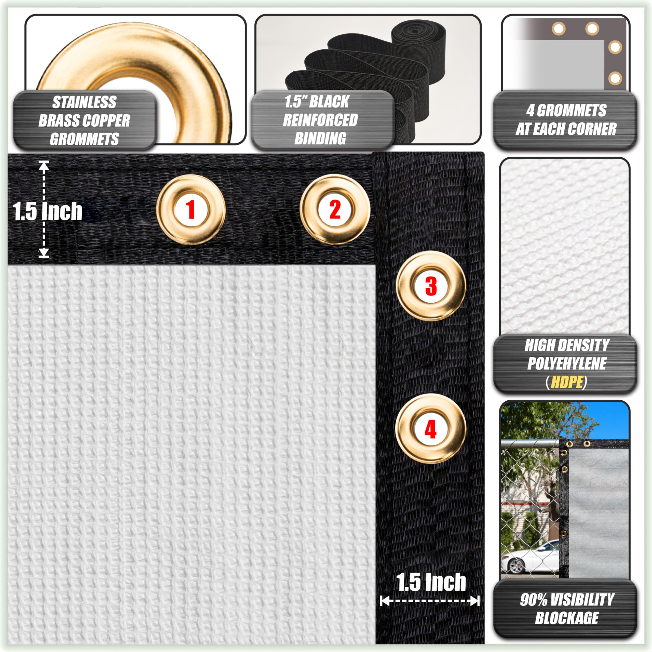 Snapklik.com : ColourTree Customized Size Fence Screen Privacy Screen ...