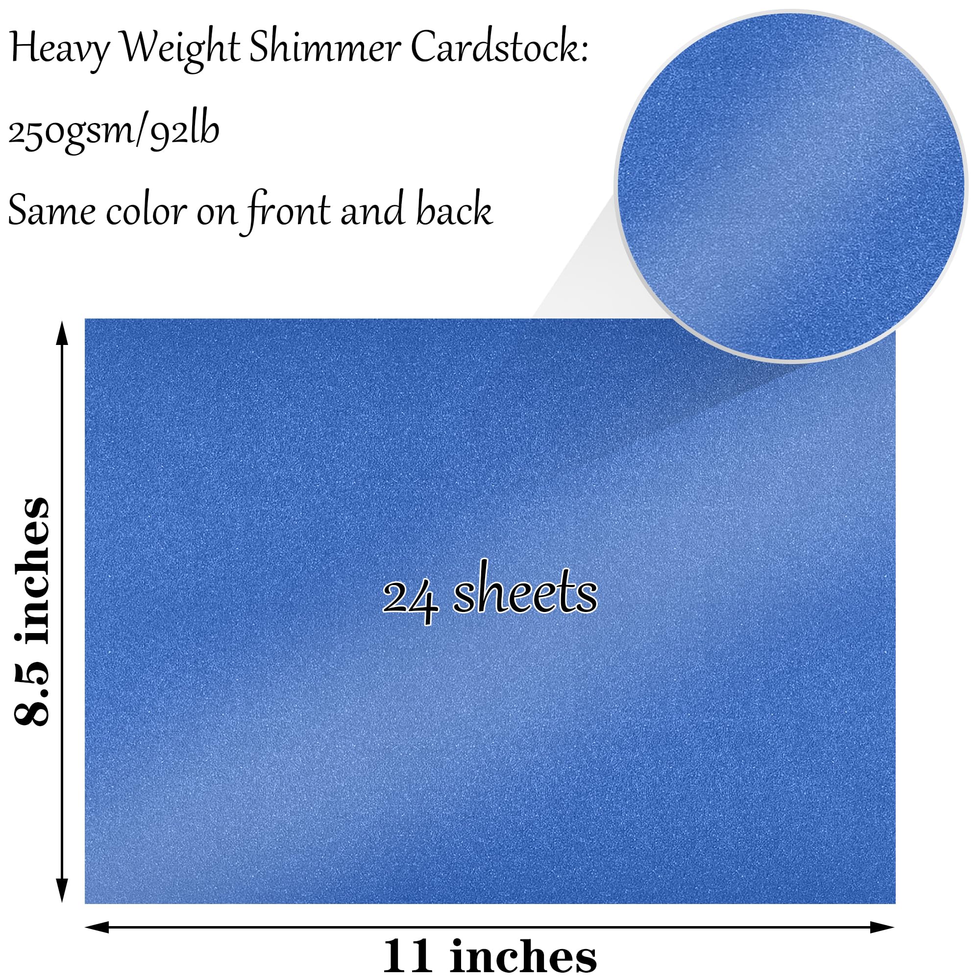 Royal Blue Cardstock Paper
