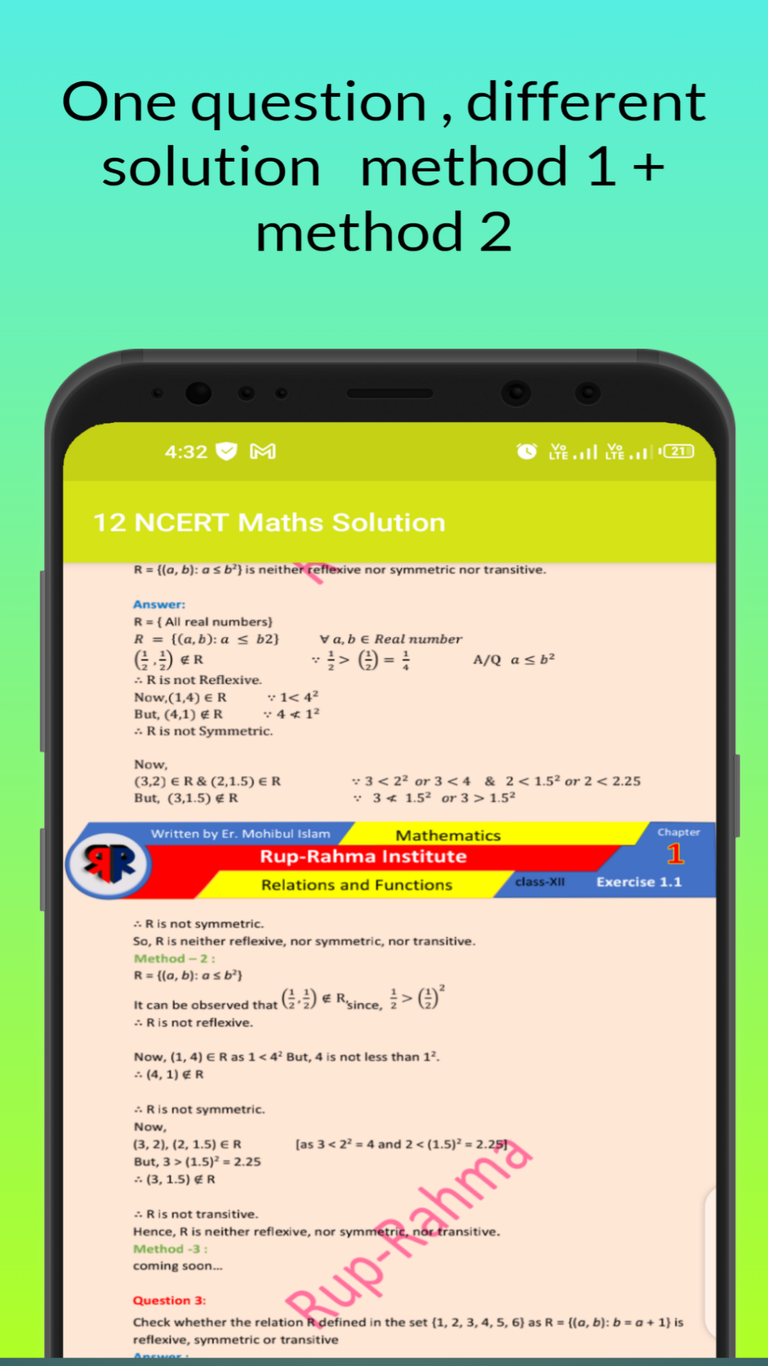 class 12 NCERT Mathes Solution - Exercise , Example & Full Concept ...