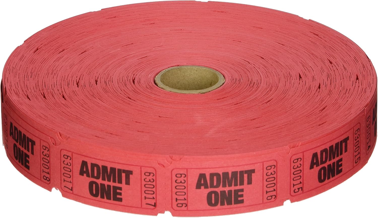 Amazon.com : 2000 Red Admit One Single Roll Consecutively Numbered ...