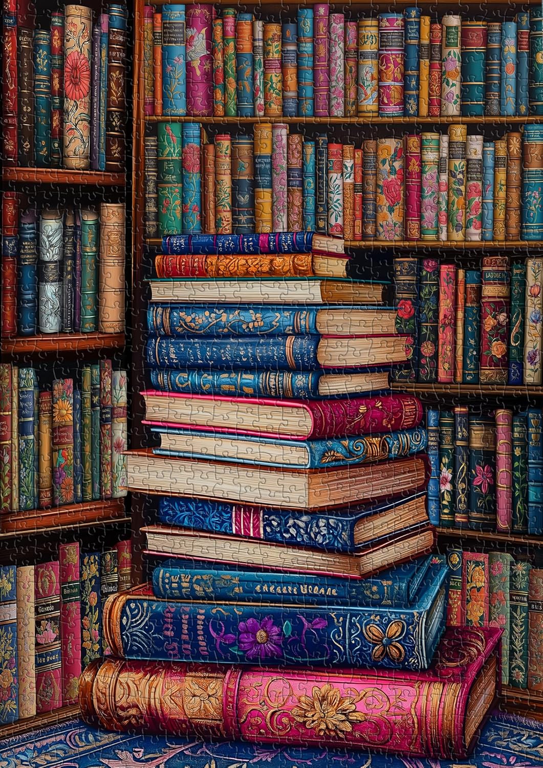 Amazon.com: Book Puzzles for Adults 1000 Piece, PICKFORU Vintage ...