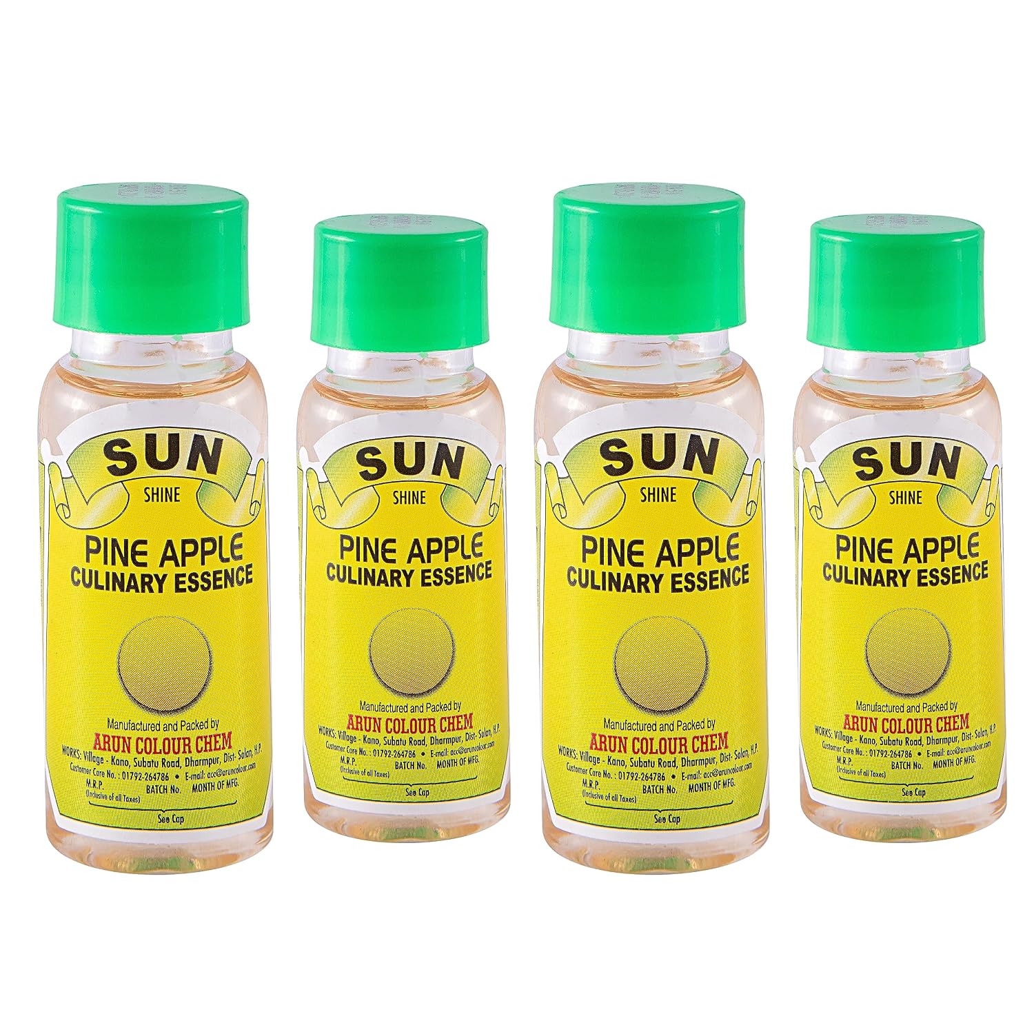 Pine Apple Flavour Culinary Food Essence, Pack of 4, 25 ml each (Total ...