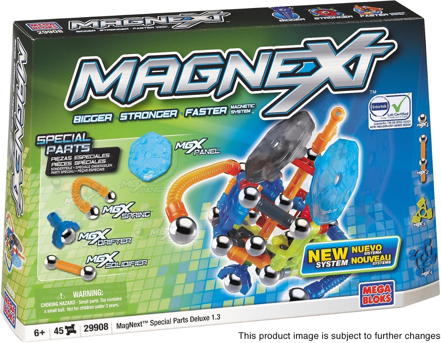 Amazon.co.jp: Mega Bloks Magnext 45 Count Special Parts Deluxe 1.3 : おもちゃ