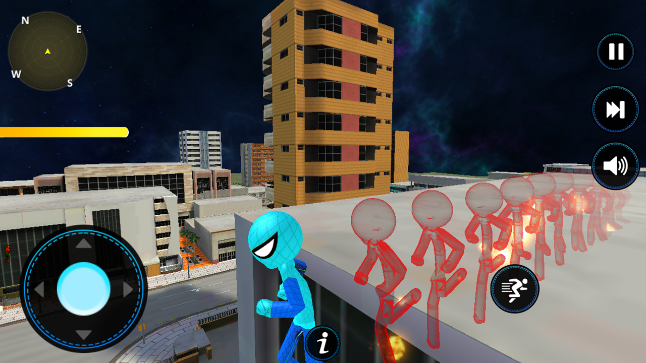 Urban Stickman Flying Rope Hero City Rescue Fighting Adventure - App on ...