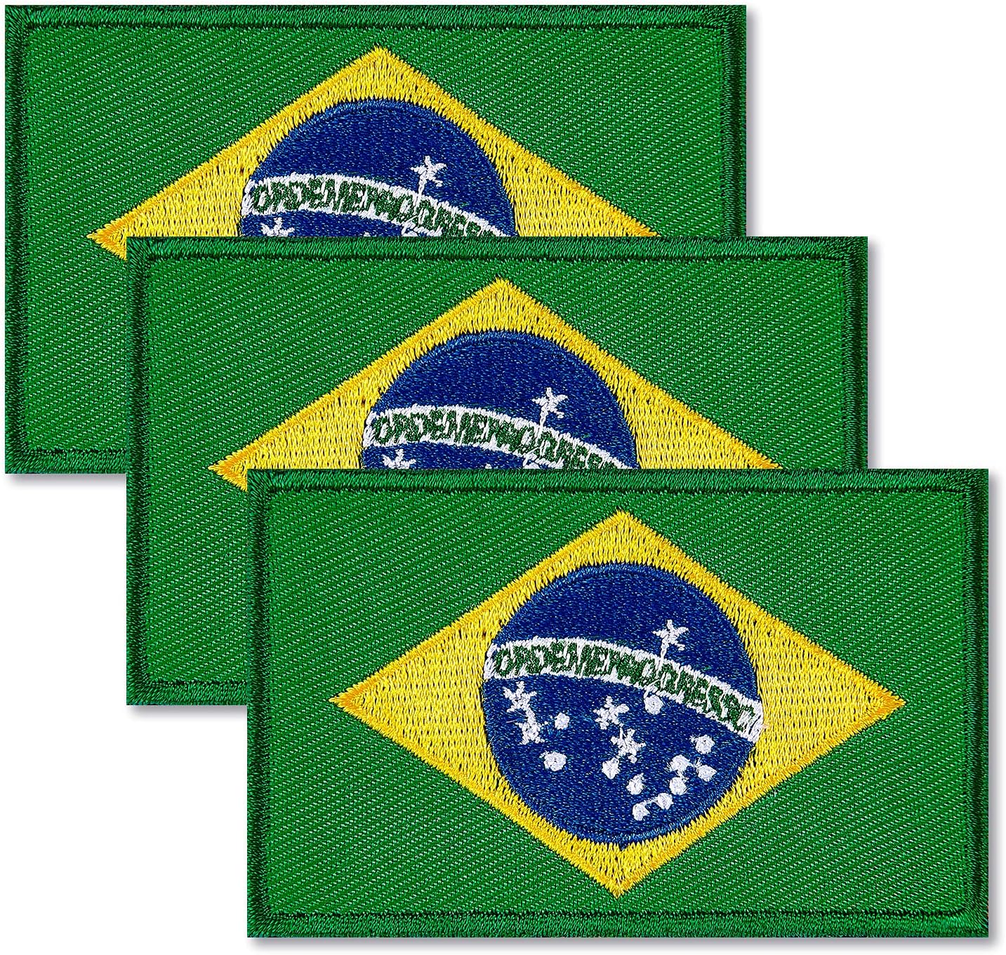 Amazon.com: JBCD 2 Pack Brazil Flag Patch Brazilian Flags Tactical Patch Pride Flag Patch for ...