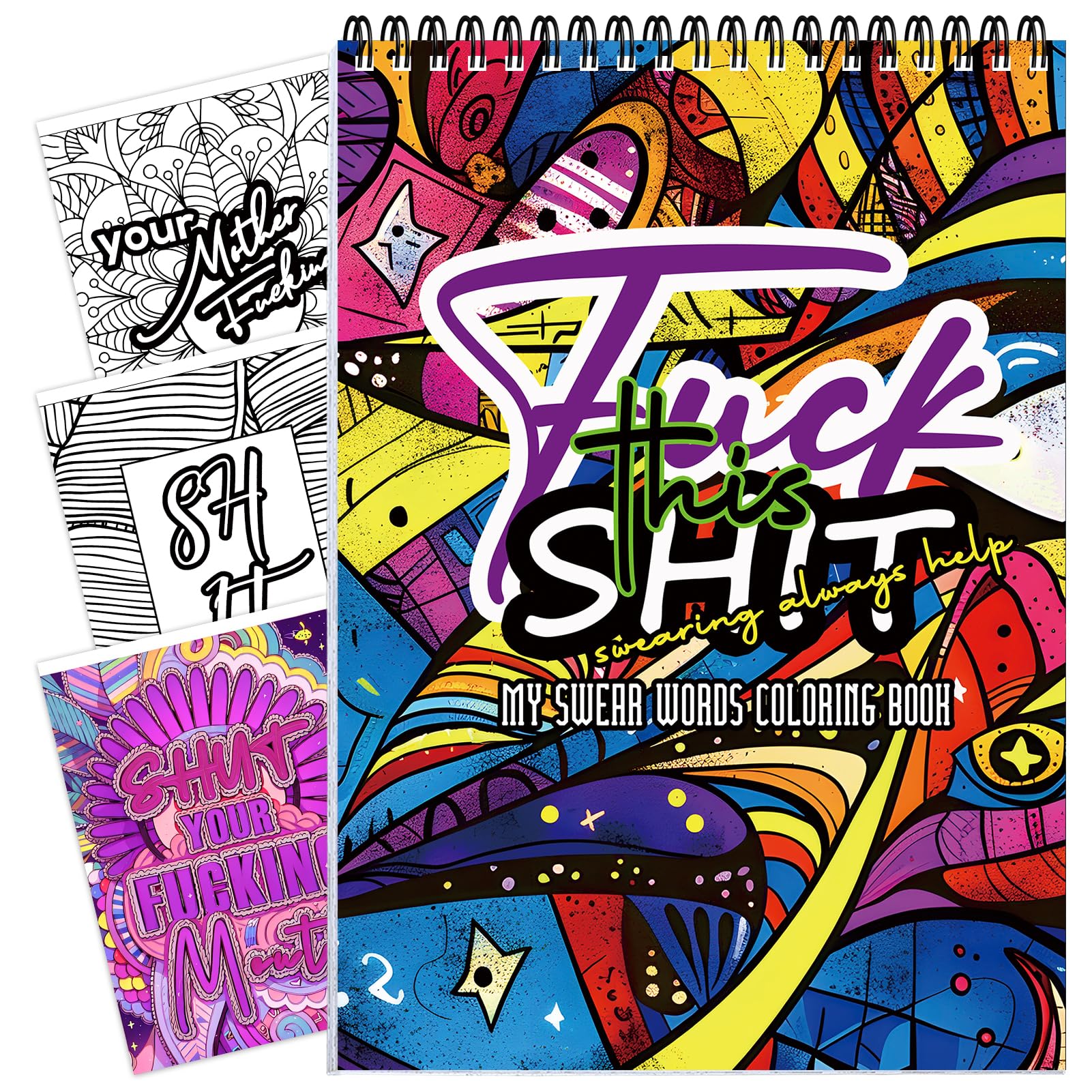 Amazon.com: Adult Coloring Book for Women Relaxation, Swear Word ...