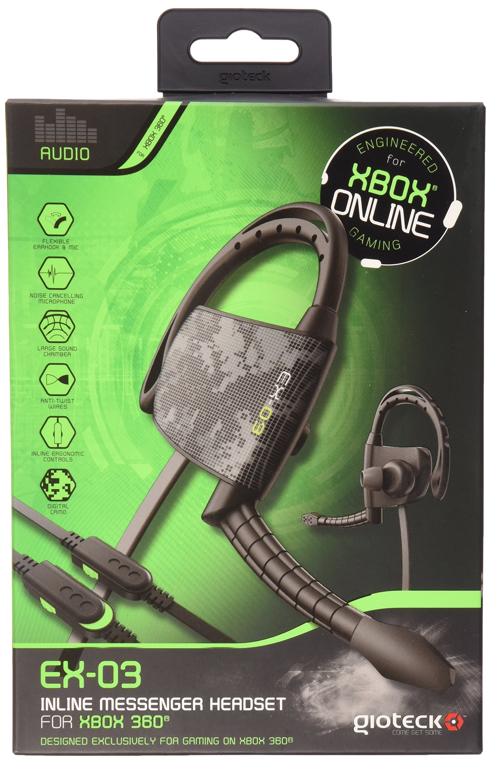 Gioteck EX03 Next Gen Inline Headset (Xbox 360) : Amazon.co.uk: PC ...