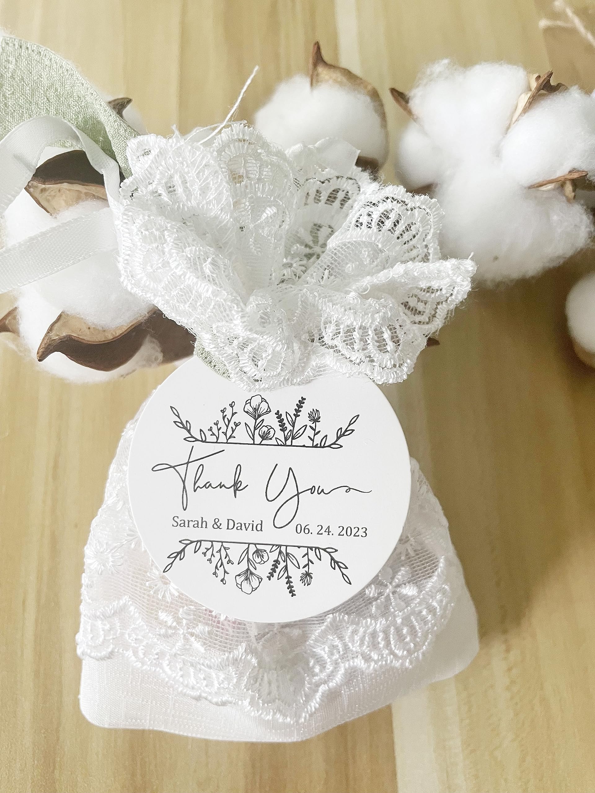 Pull String Favor Bags Lace