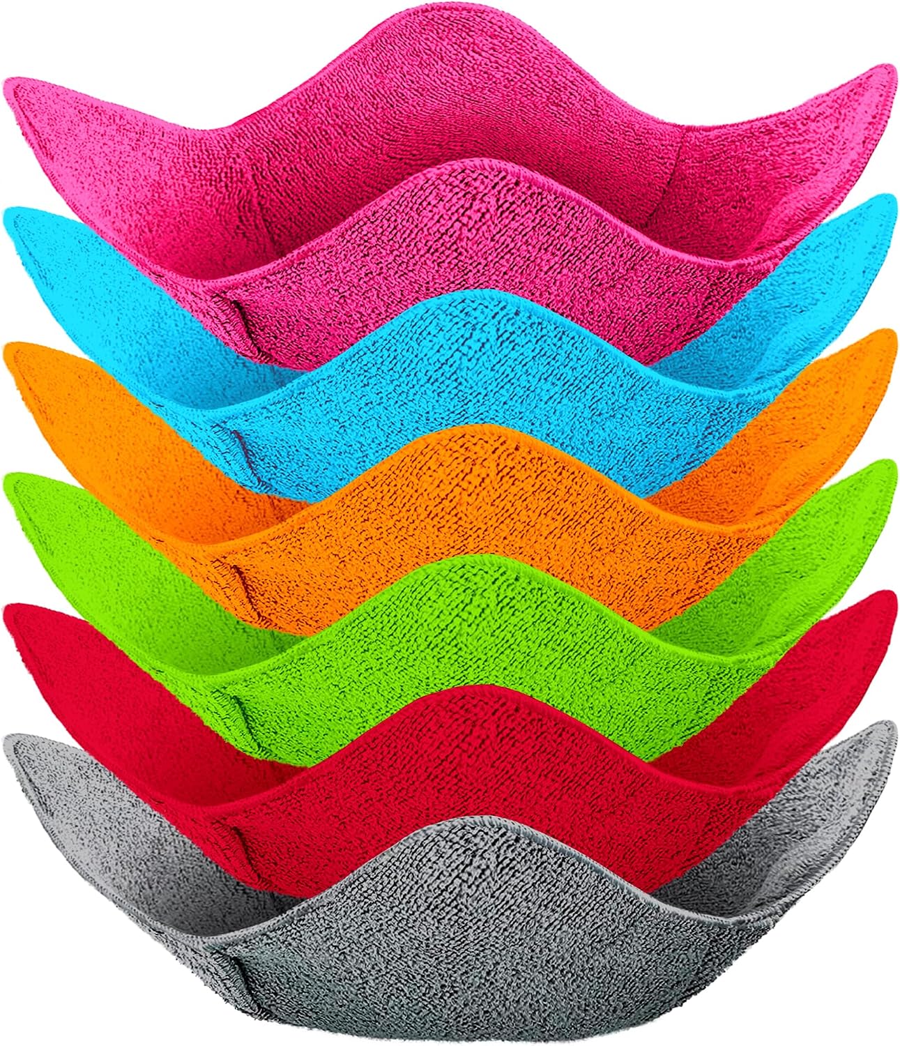Amazon.com: Gadgets Bowl Snuggies, Multicolor Set of 6 Microwave-Safe ...