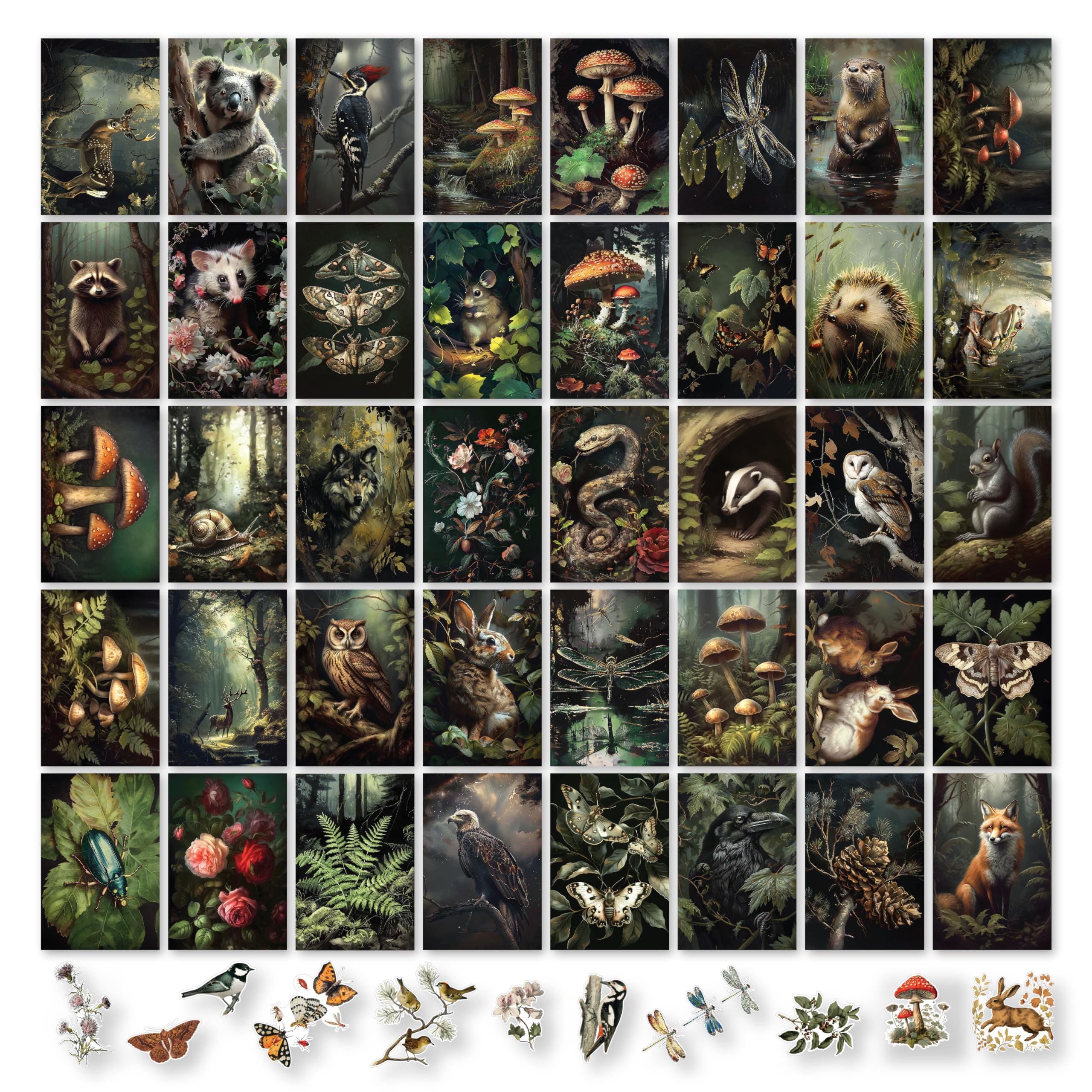 Amazon.com: 97 Decor Dark Cottagecore Room Decor Aesthetic - 40 Pcs ...