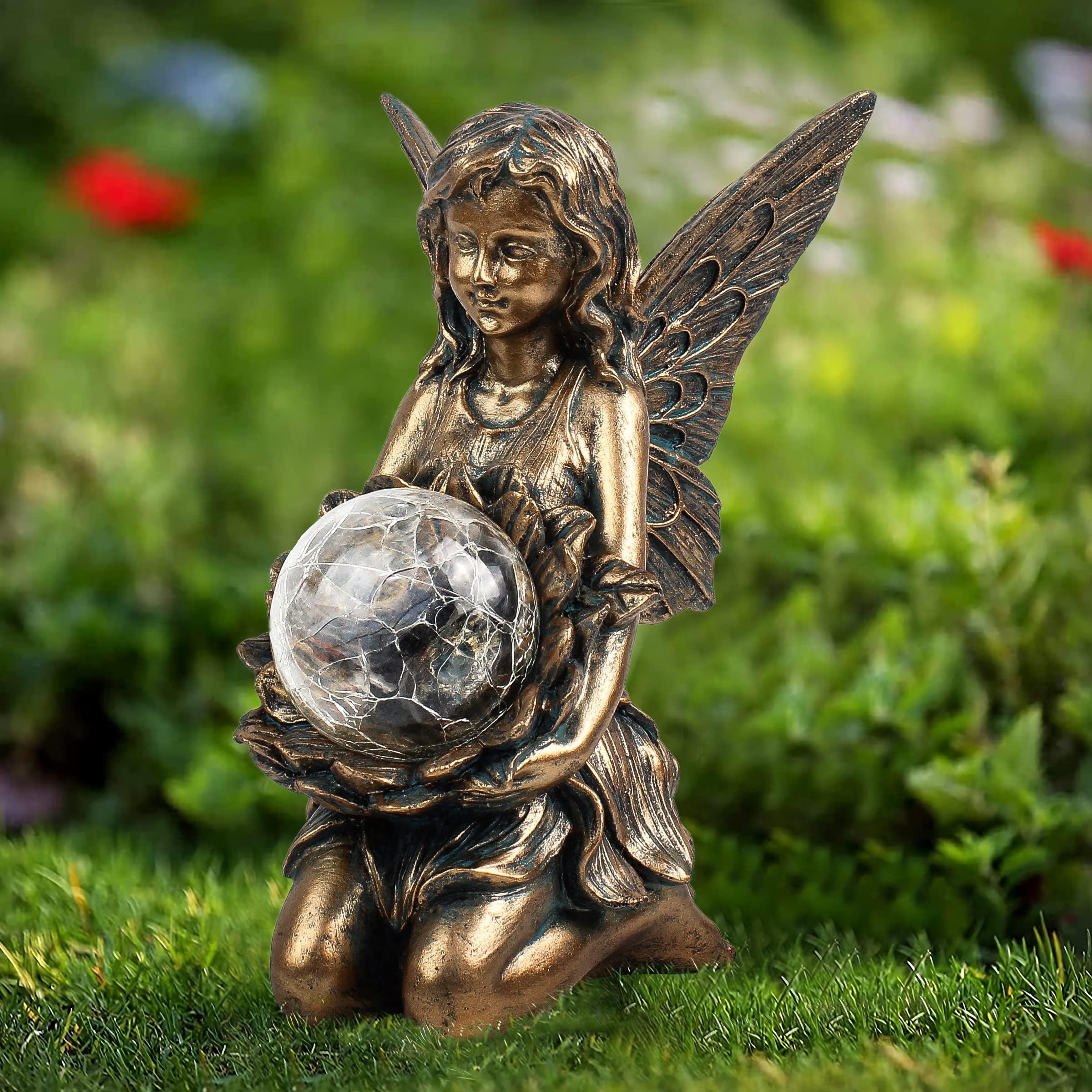 Amazon.com: TERESA'S COLLECTIONS Fairy Garden Sculptures & Statues with ...