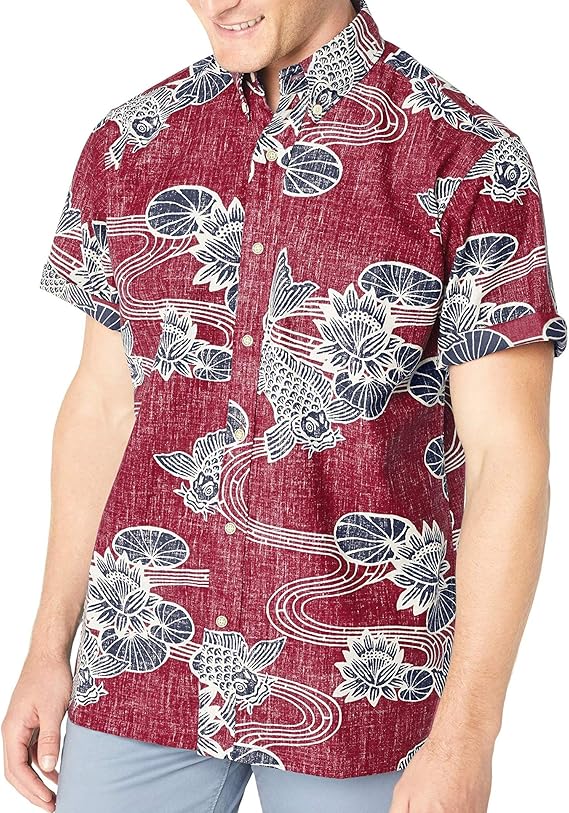 Reyn Spooner Men's Spooner Kloth Classic Fit Hawaiian Shirt at Amazon Men’s Clothing store