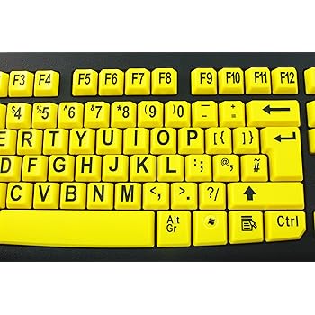Geemarc Standard Big Letter Computer Keyboard- UK Version: Amazon.co.uk ...