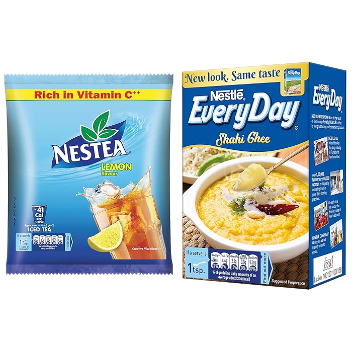 Buy Nestle NESTEA Instant Iced Tea Lemon 400g + Nestle Everyday Shahi ...