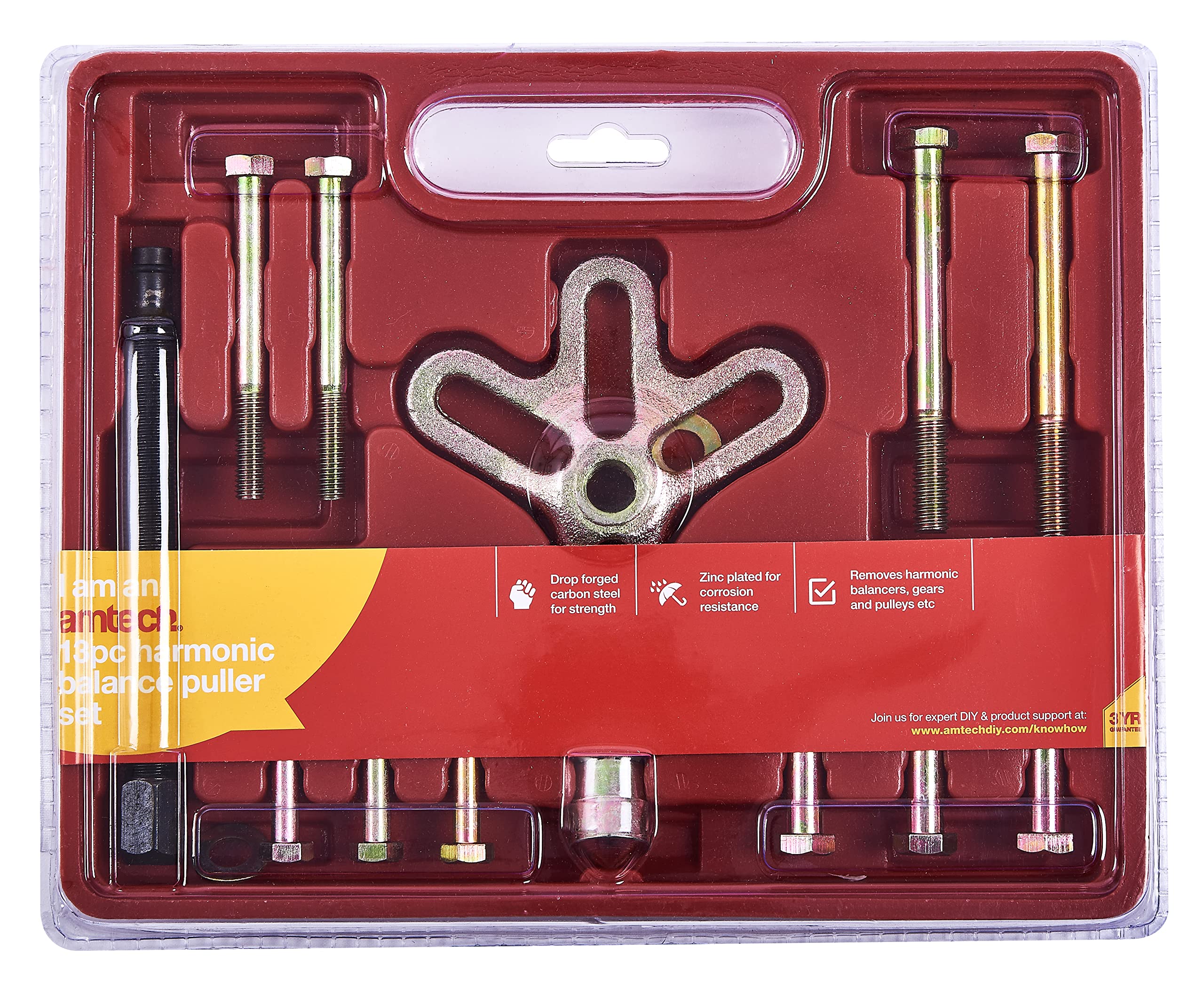 Flywheel Puller Set 13PCS Harmonic Balancer & Steering Wheel Puller Kit ...