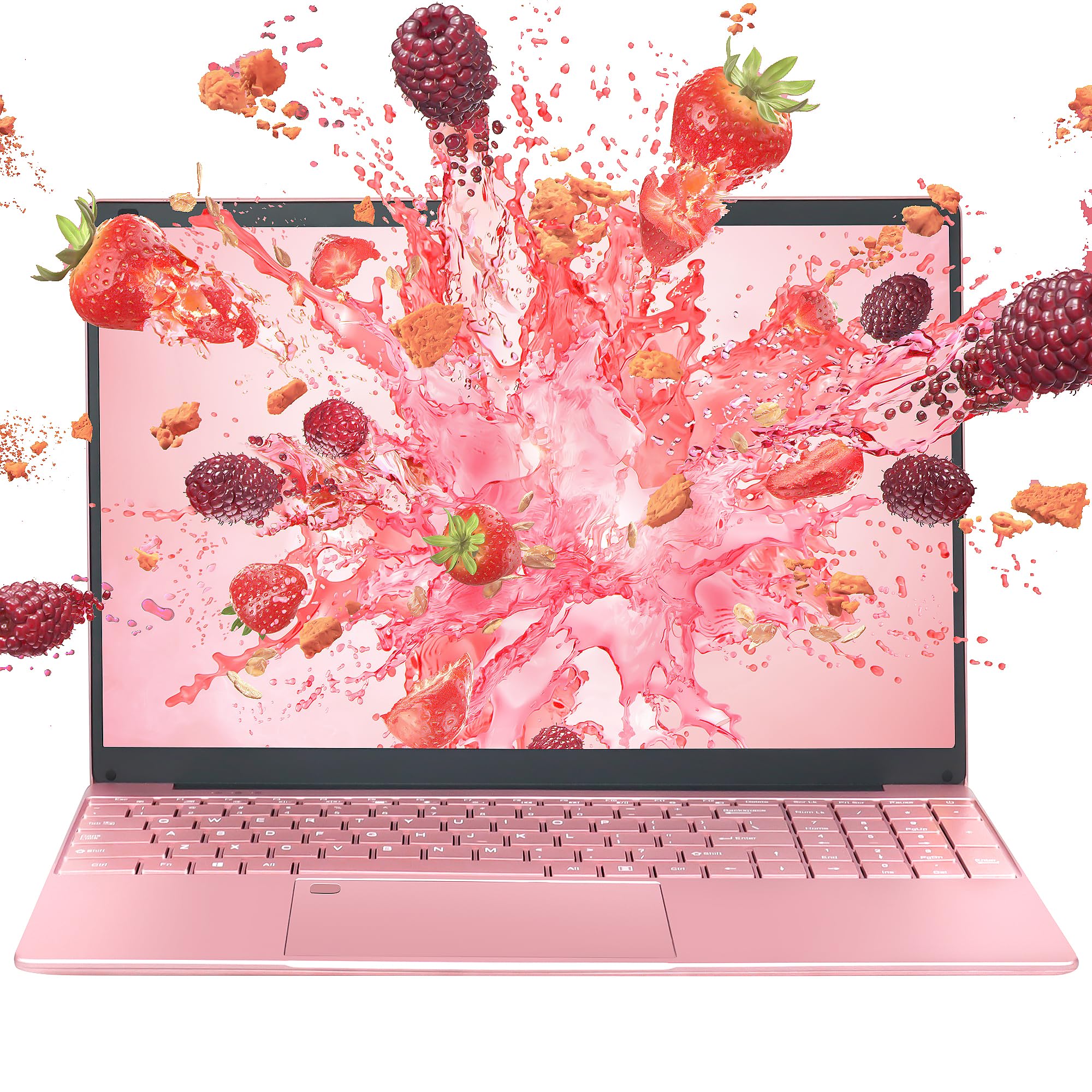 Amazon.com: ZWYING 15.6" Rose Gold Laptop, FHD IPS, Celeron N5095,16G ...