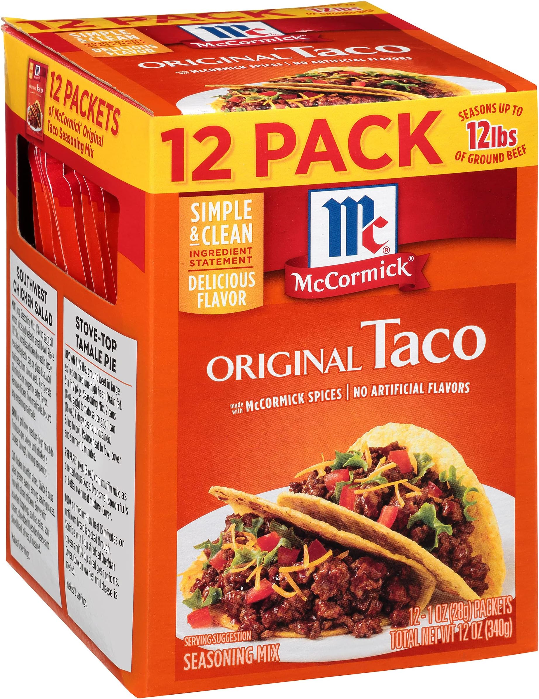 Amazon.com : McCormick Original Taco Seasoning Mix, 24 oz : Grocery ...