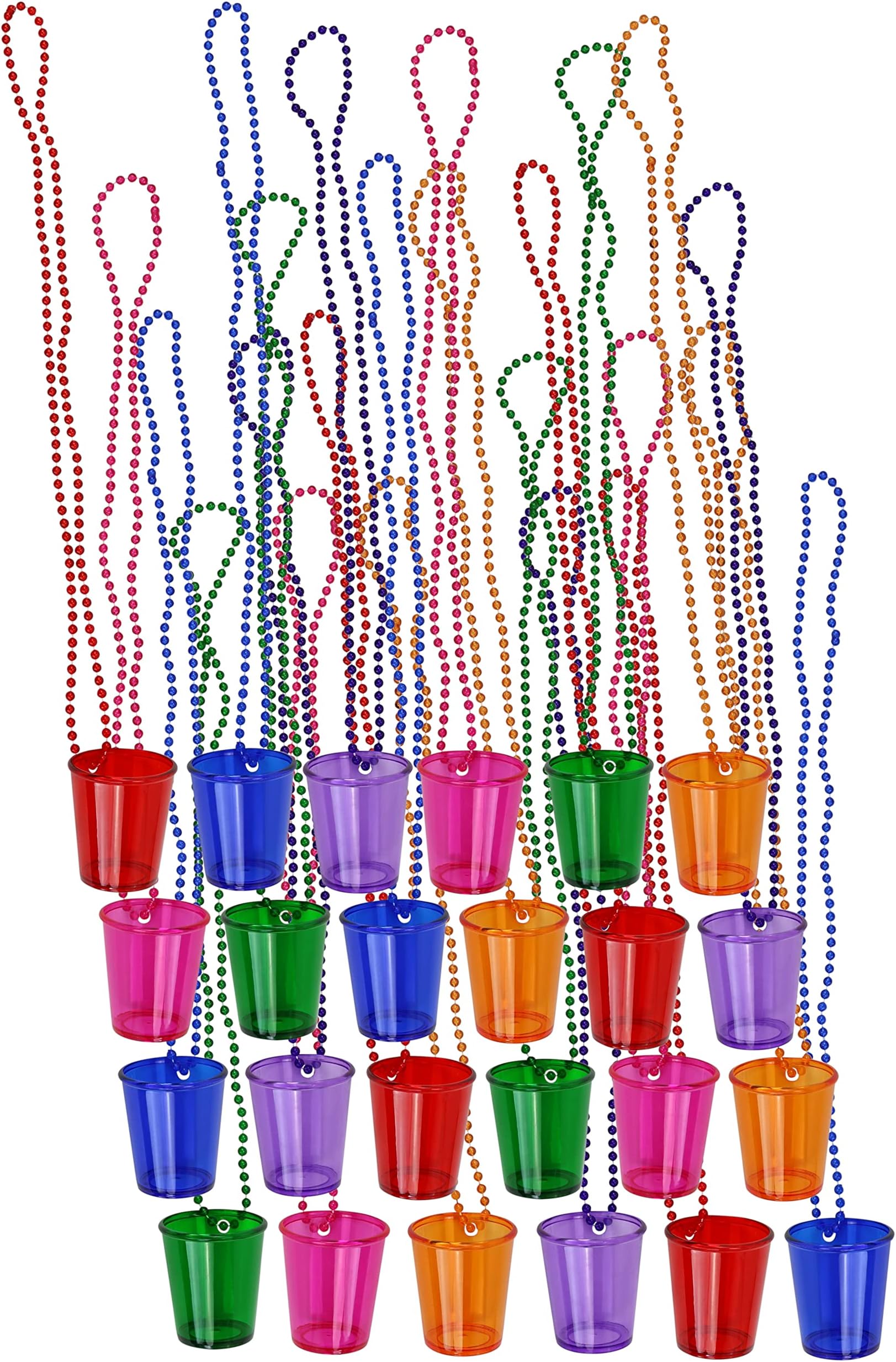 Amazon.com | Iconikal Shot Glass with Quick Clip on Lanyard, 12-Pack ...