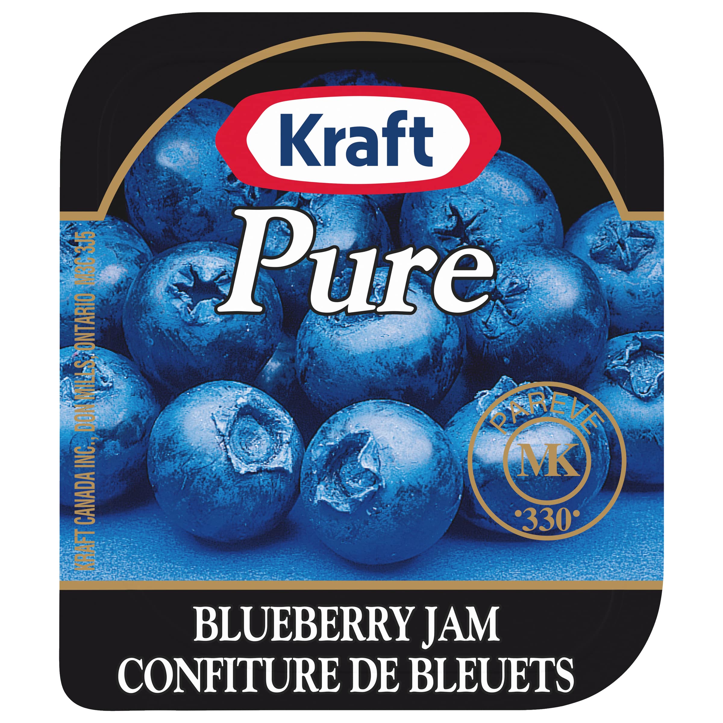 Kraft Pure Blueberry Jam (200 x 16 mL Cups) : Amazon.ca: Grocery ...