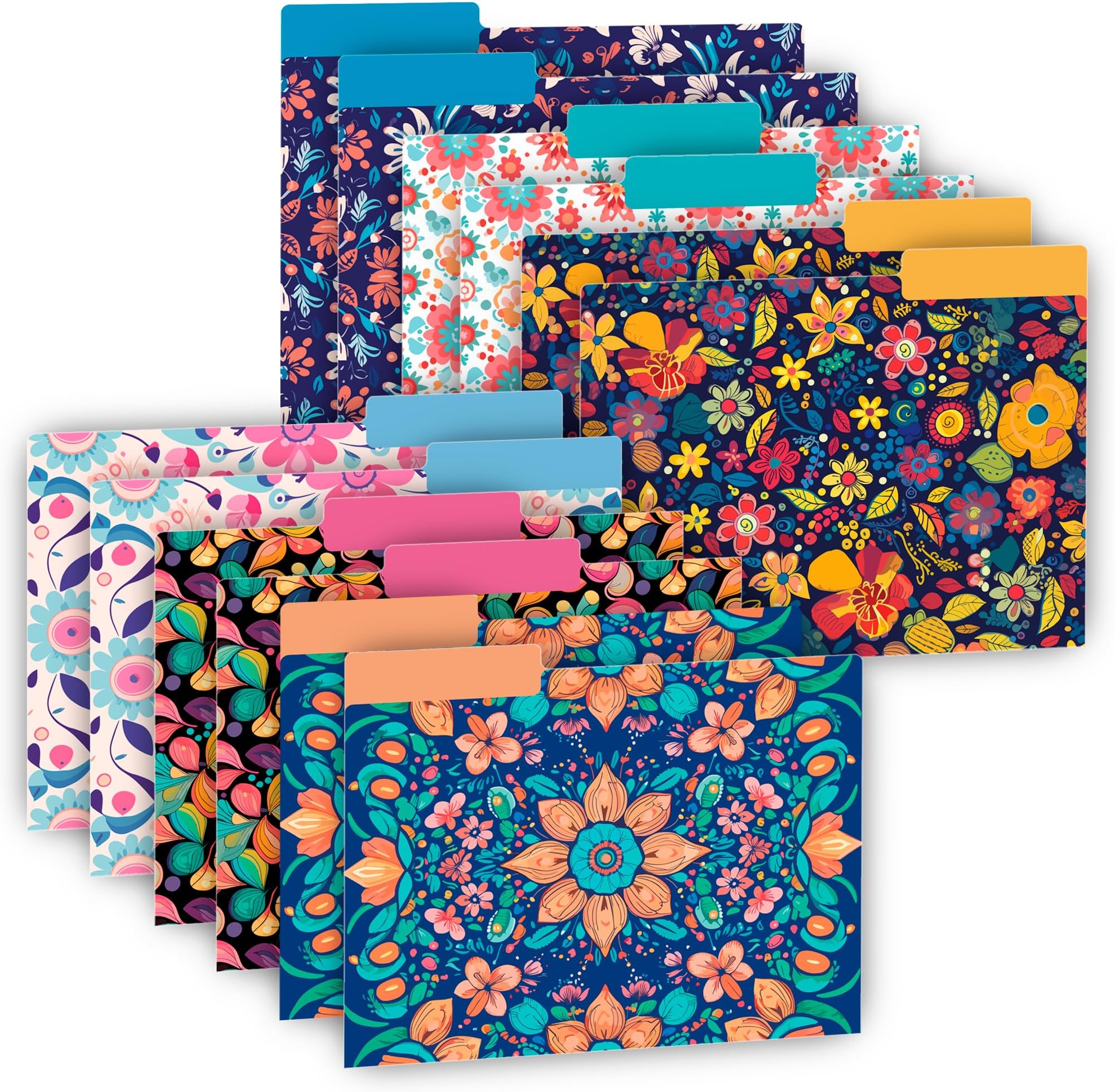 Amazon.com : MARBOL Stores 12pcs Decorative File Folders Letter Size ...